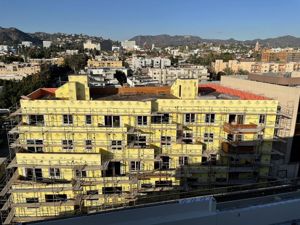 Terraced apartment complex fully-framed at 1130 Orange Drive in ...