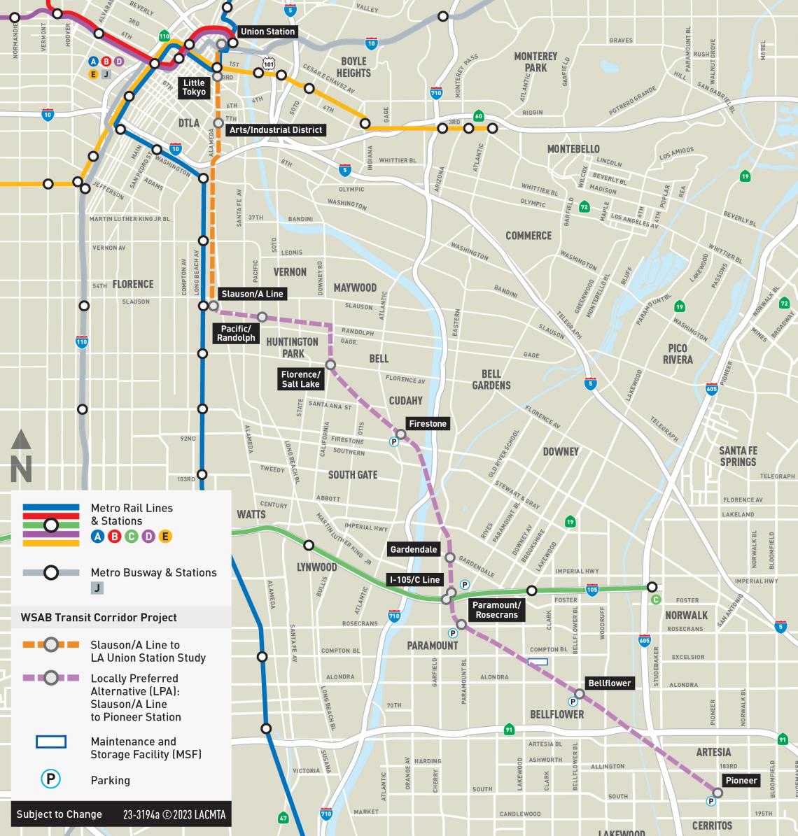 Metro moves forward with plans to underground Southeast Gateway Line in ...