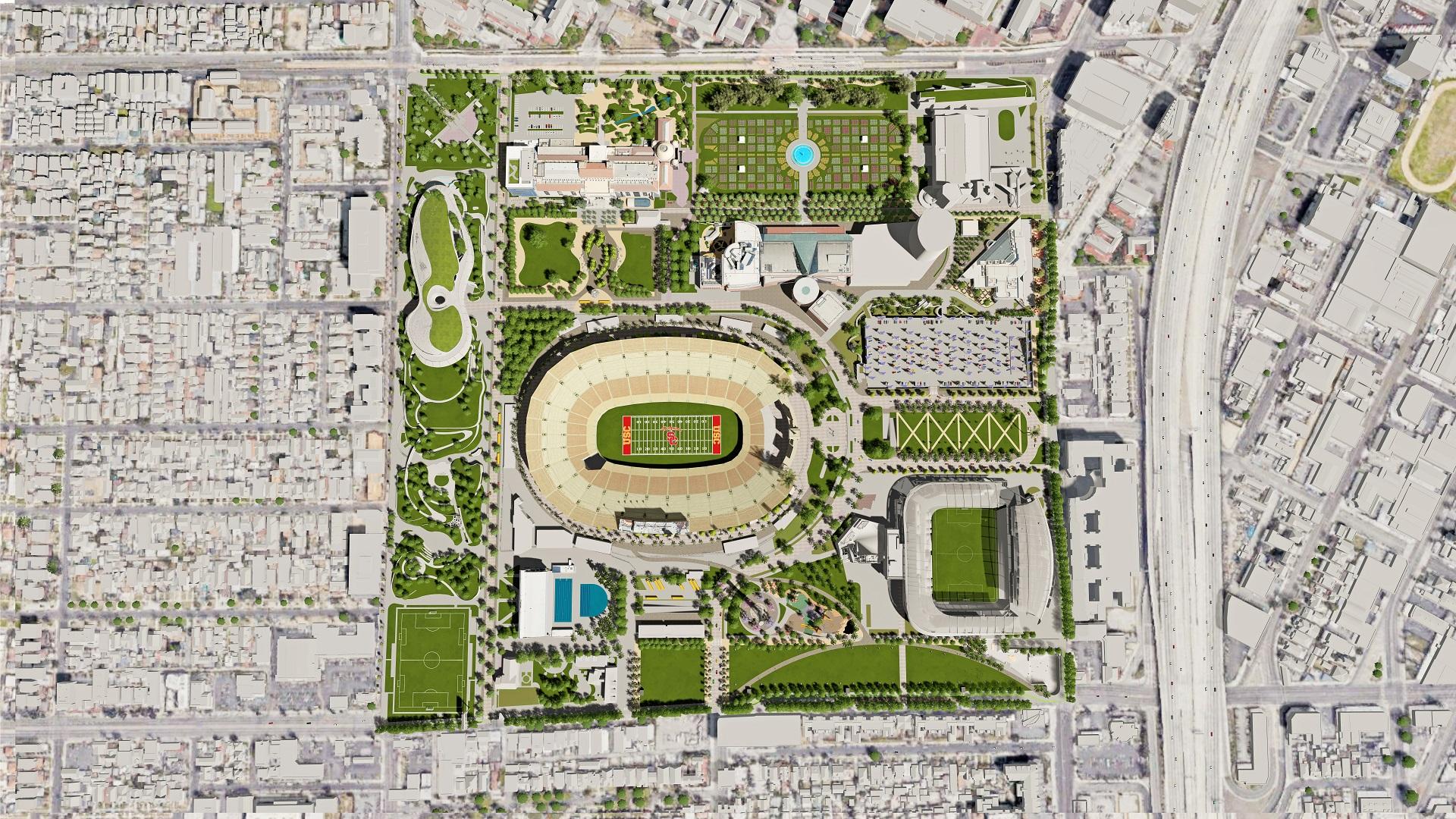 Exposition Park Map