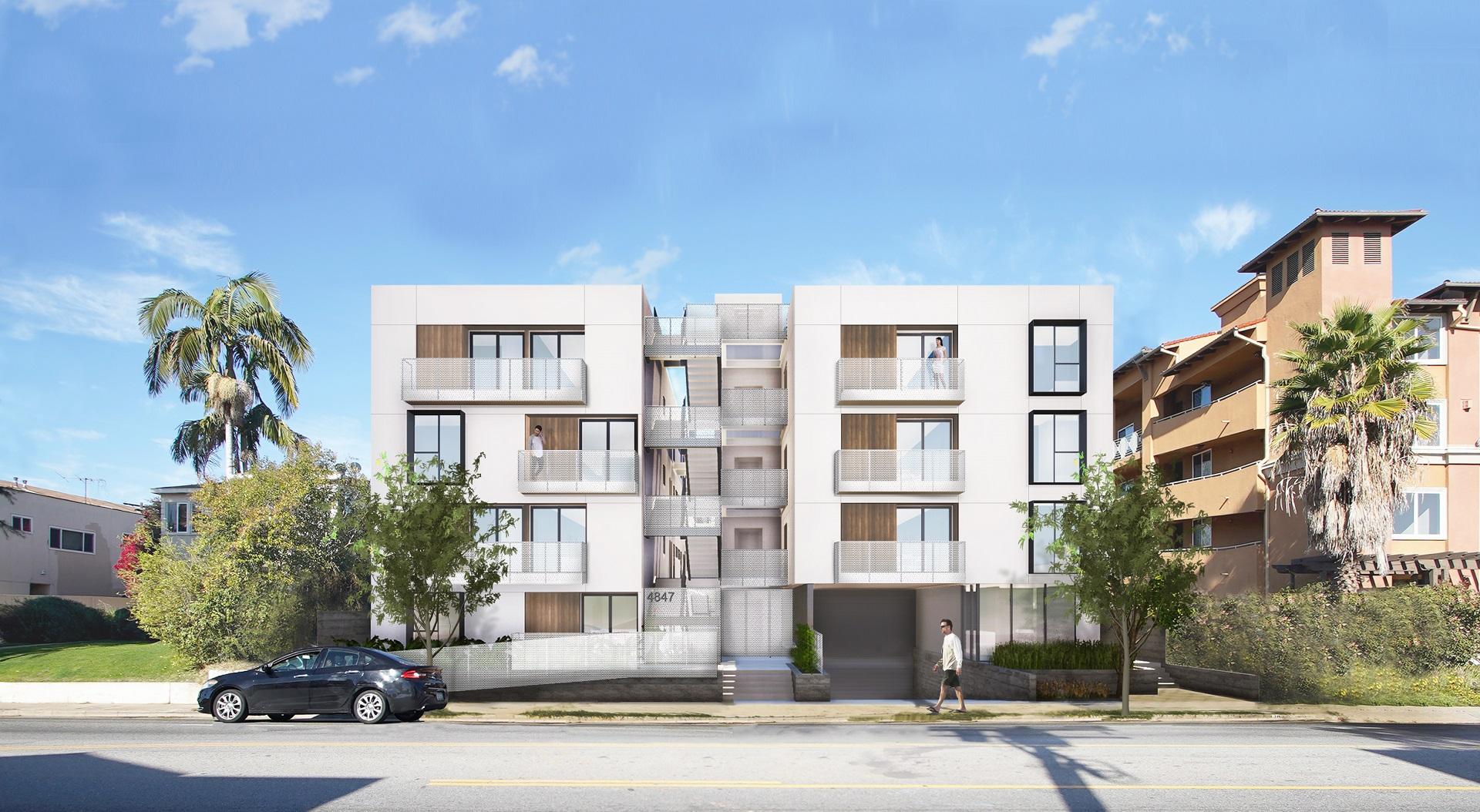 Four-Story, 16-Unit Apartment Complex Sprouts on Beverly Boulevard ...