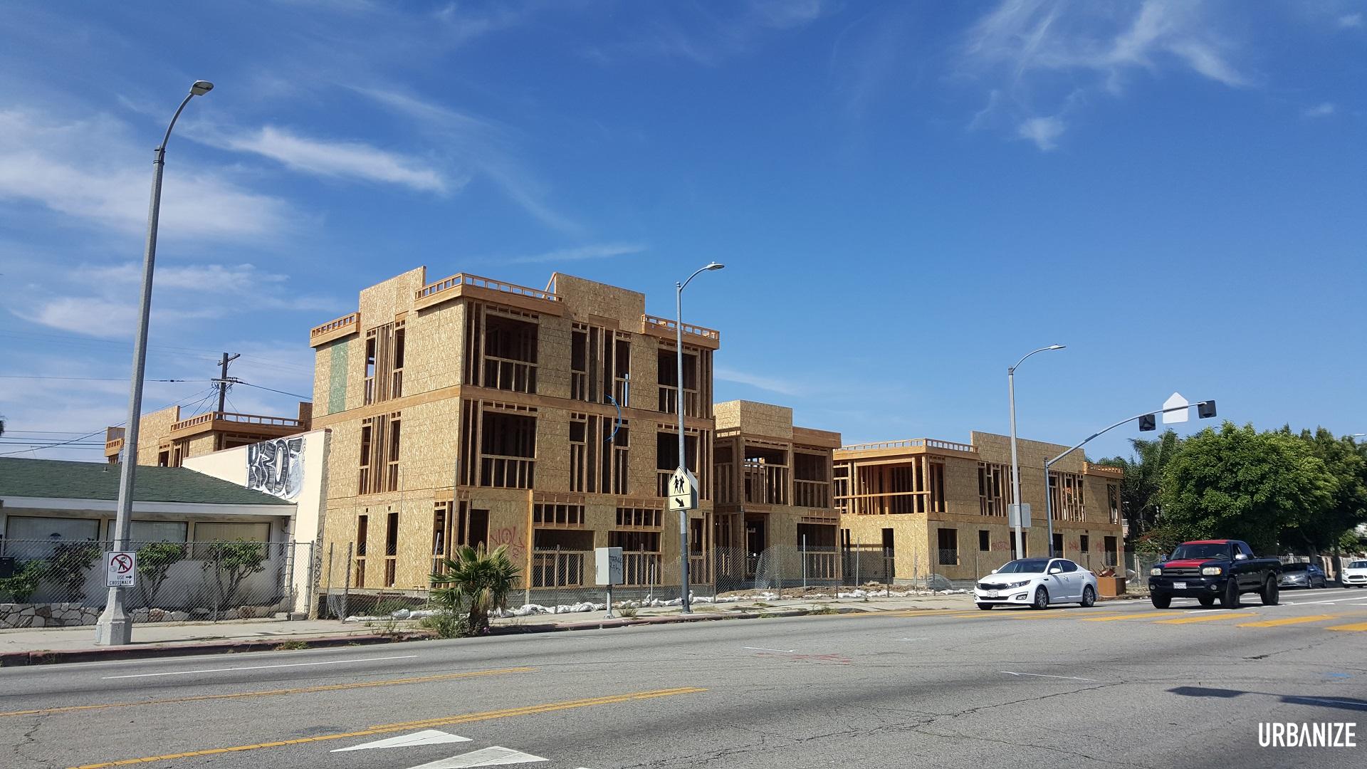 Duplexes Take Shape on Florence Avenue | Urbanize LA