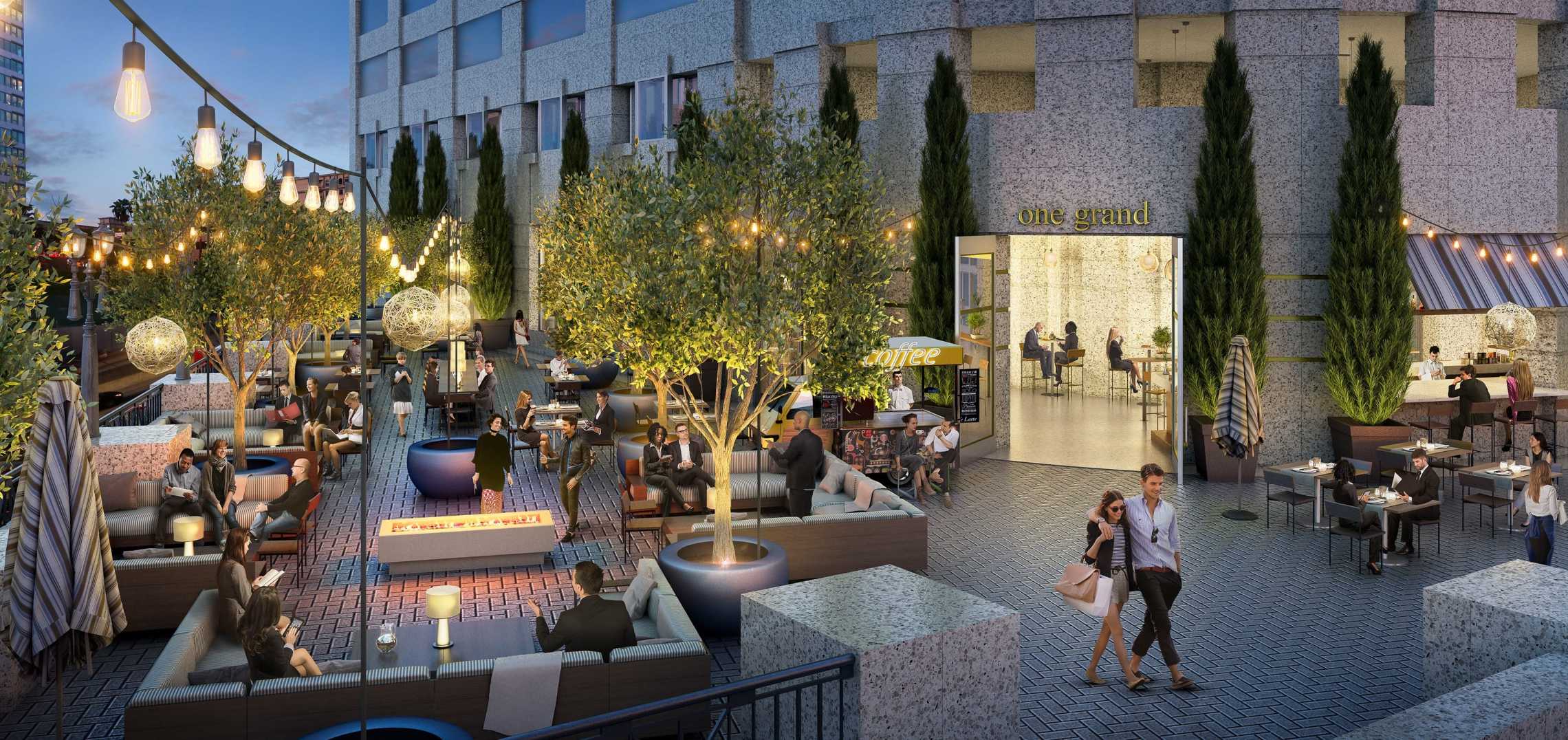 Restaurant Space Coming to Wedbush Center | Urbanize LA