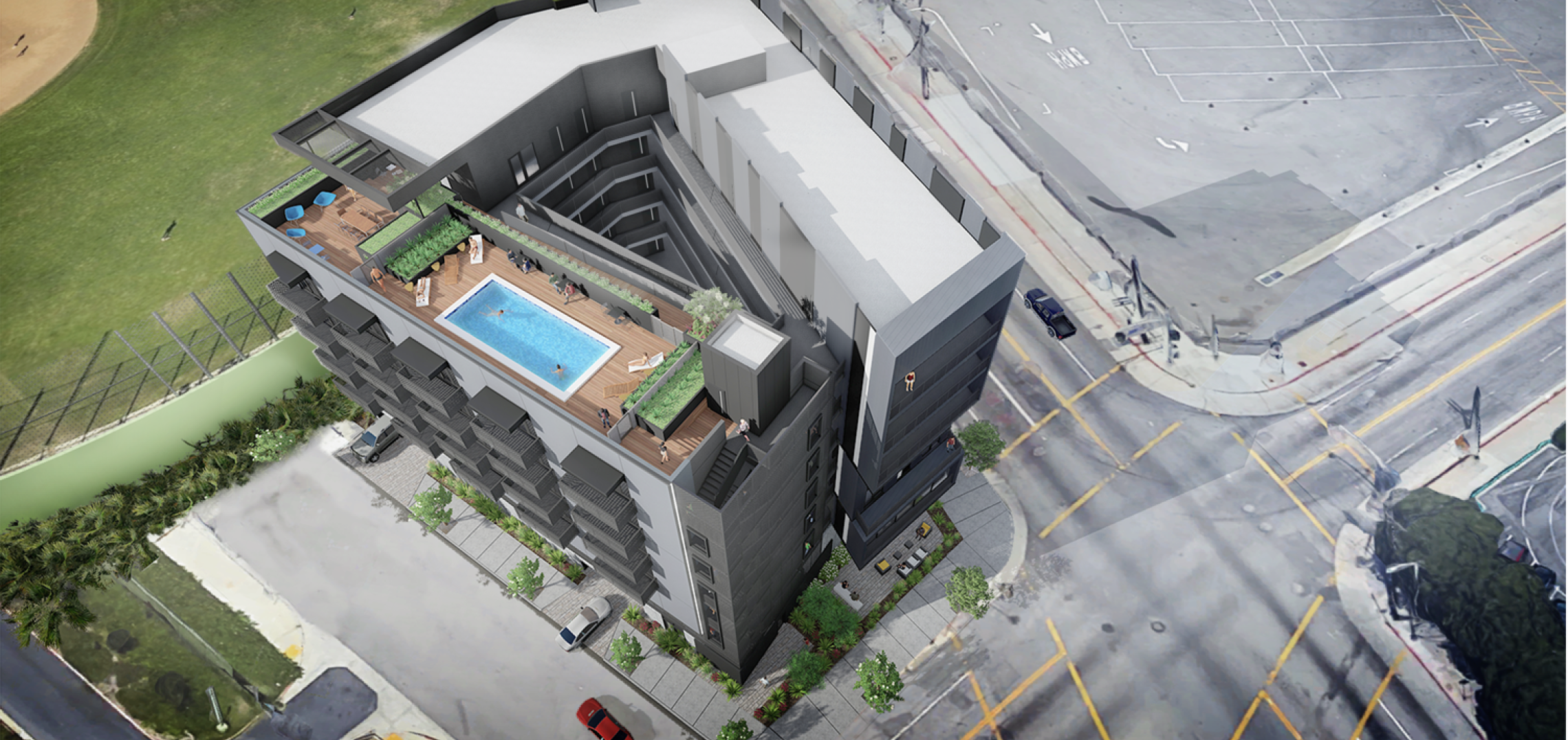 53 apartments topped out at Temple & Beaudry | Urbanize LA