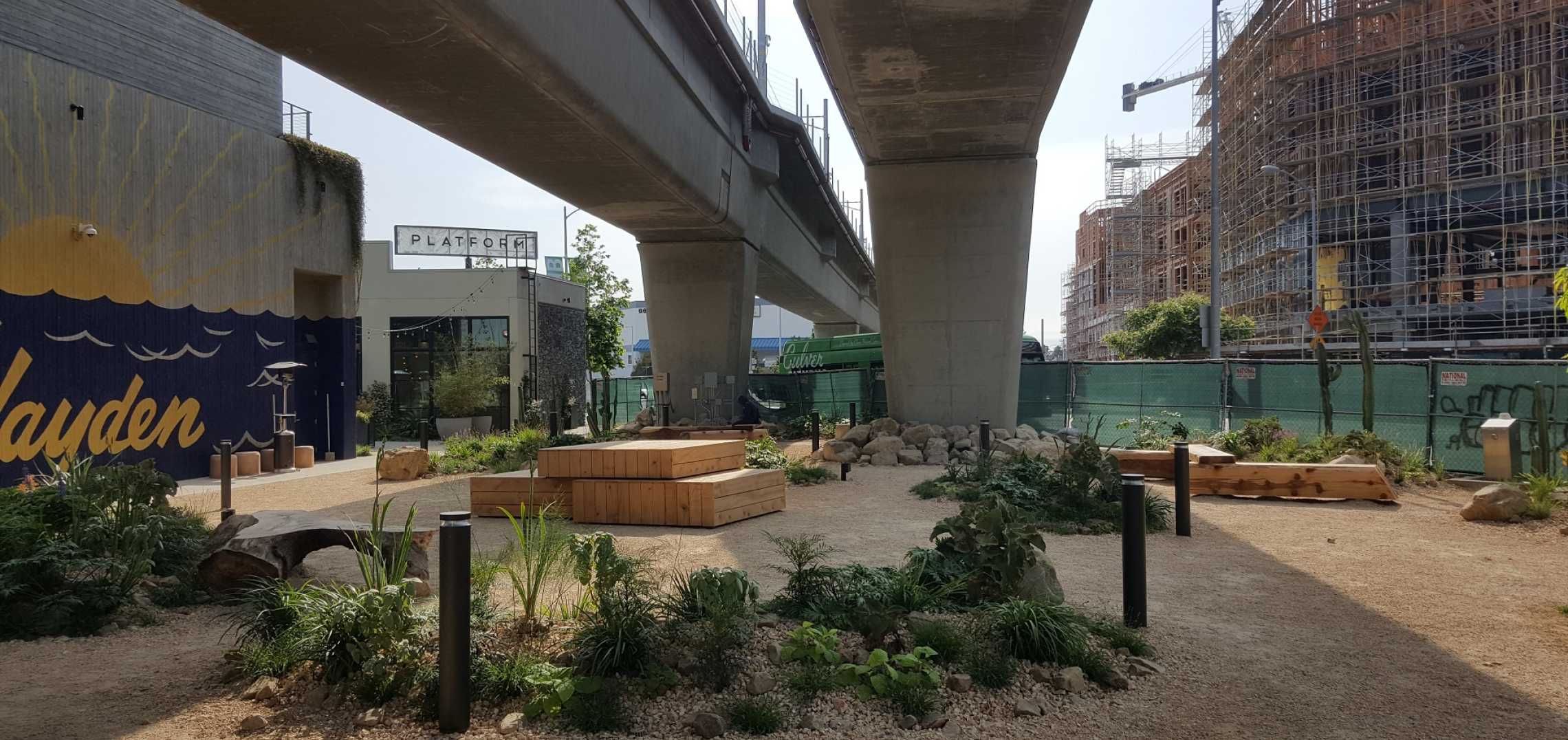 Culver City's Platform Adds Open Space Below Expo Line Tracks | Urbanize LA