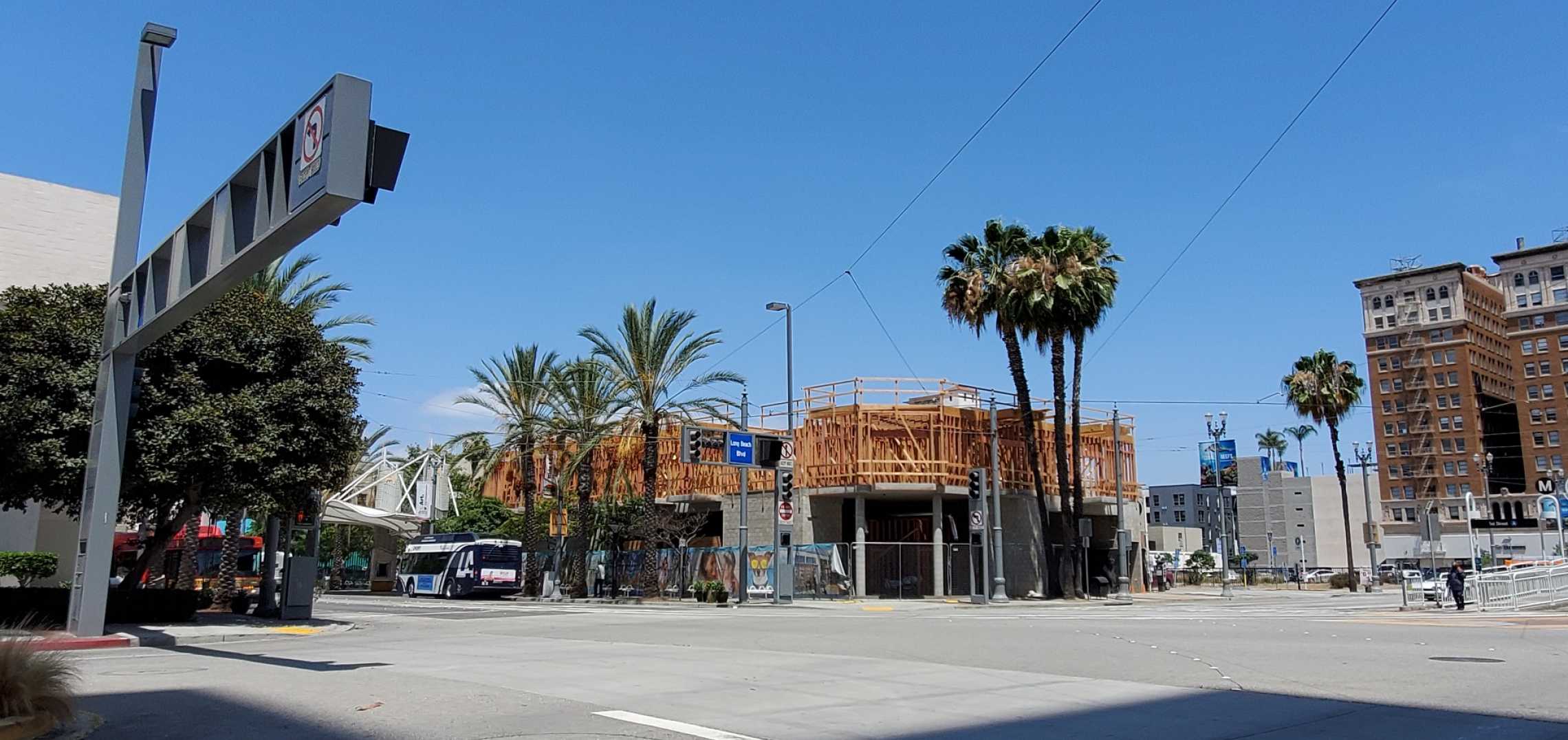 Metro-Adjacent Hotel Starts to Rise in Downtown Long Beach | Urbanize LA