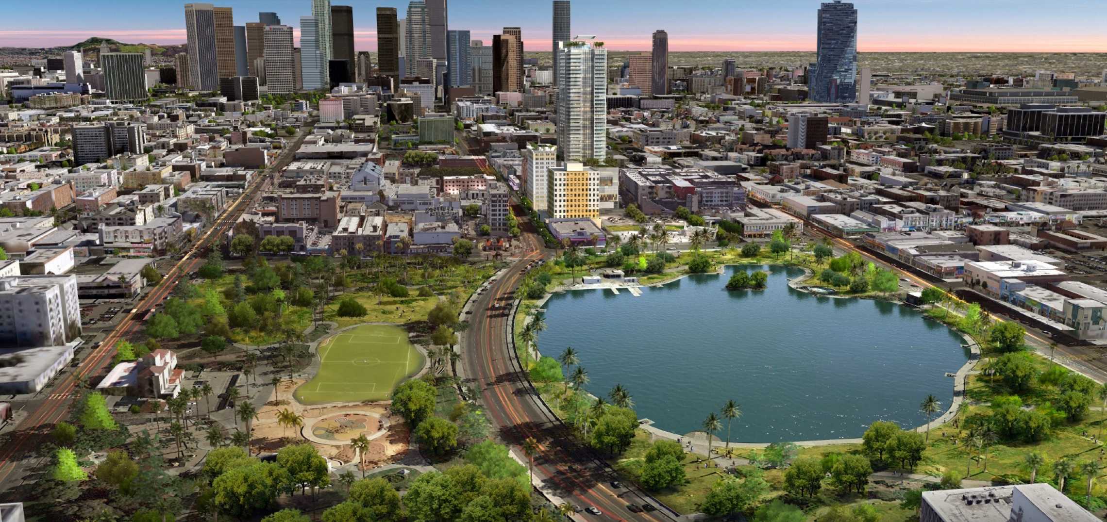 Fresh Renderings for the 41-Story Tower Planned Near MacArthur Park ...