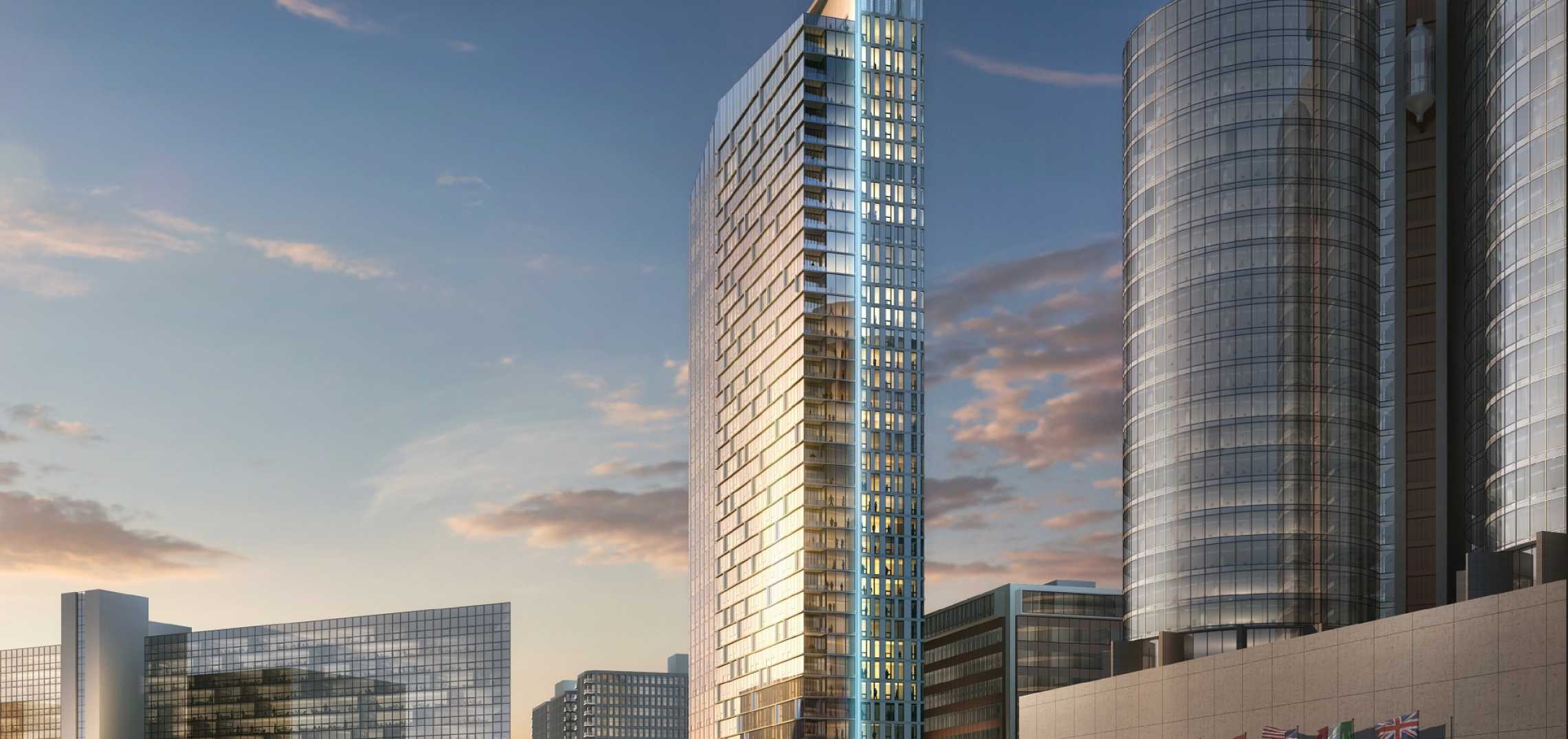 First Glimpse of the 41-Story Tower Planned at DTLA's World Trade ...