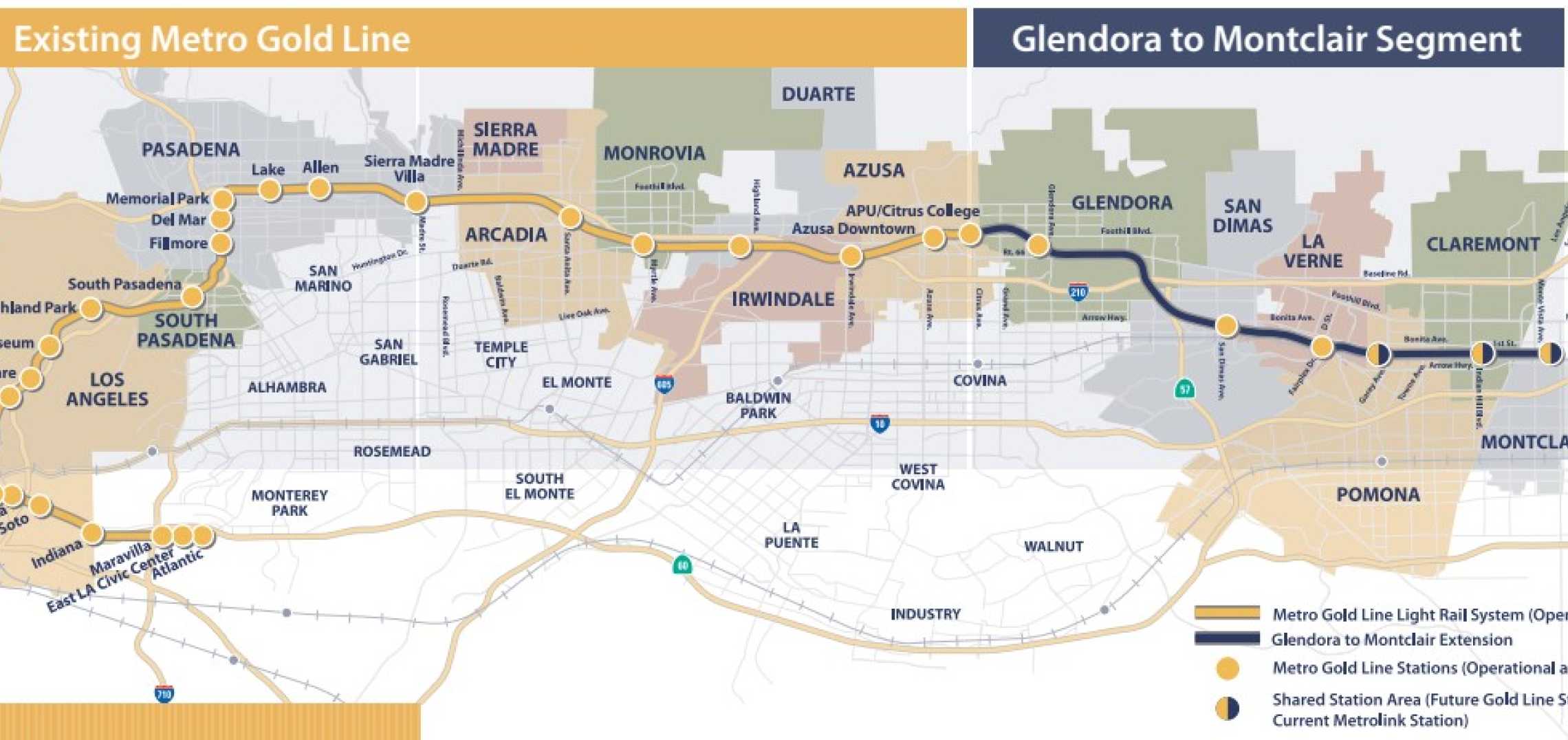Metro's A Line extension to Pomona to open on September 19 | Urbanize LA