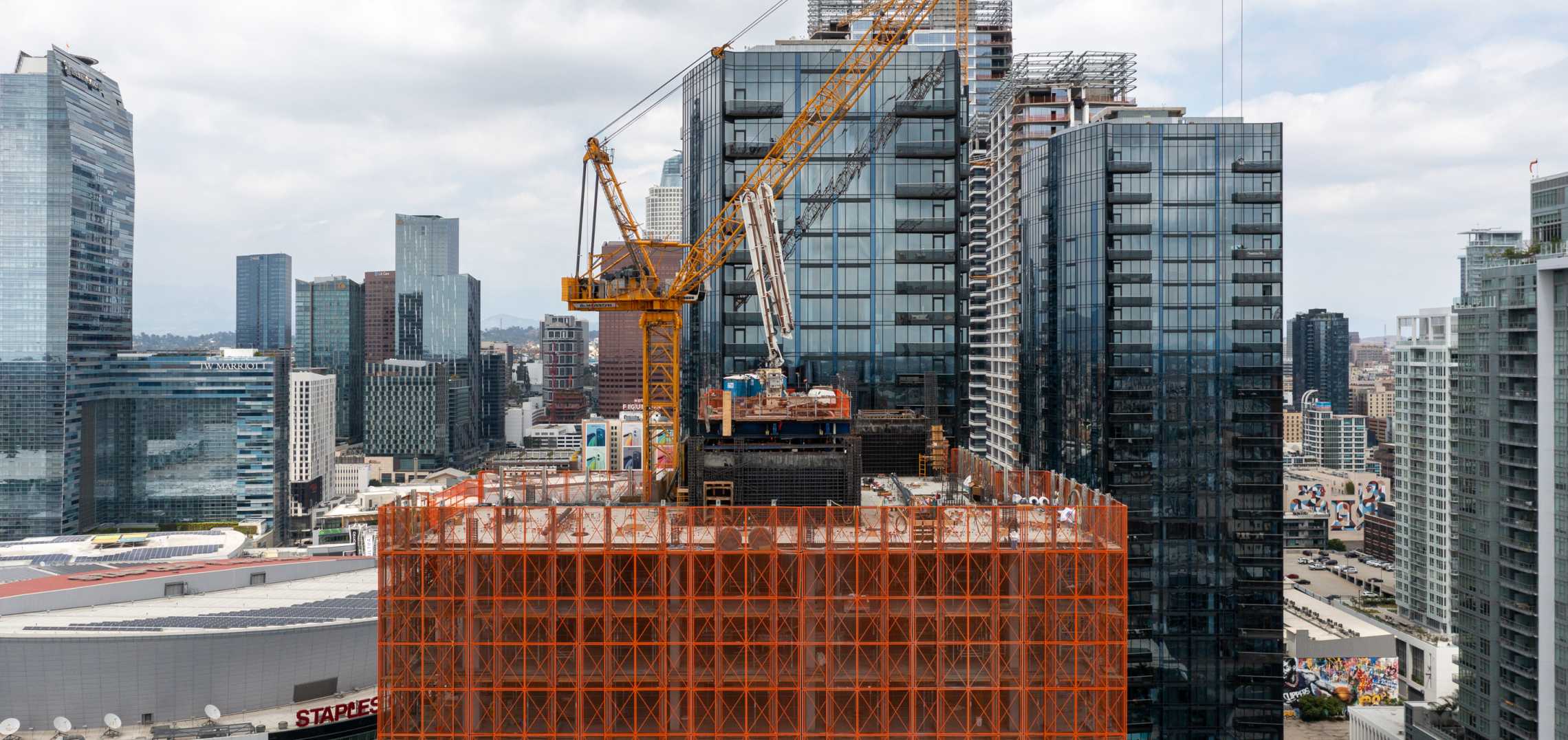 Lightstone's Fig + Pico hotel tower passes the 20th floor in DTLA ...