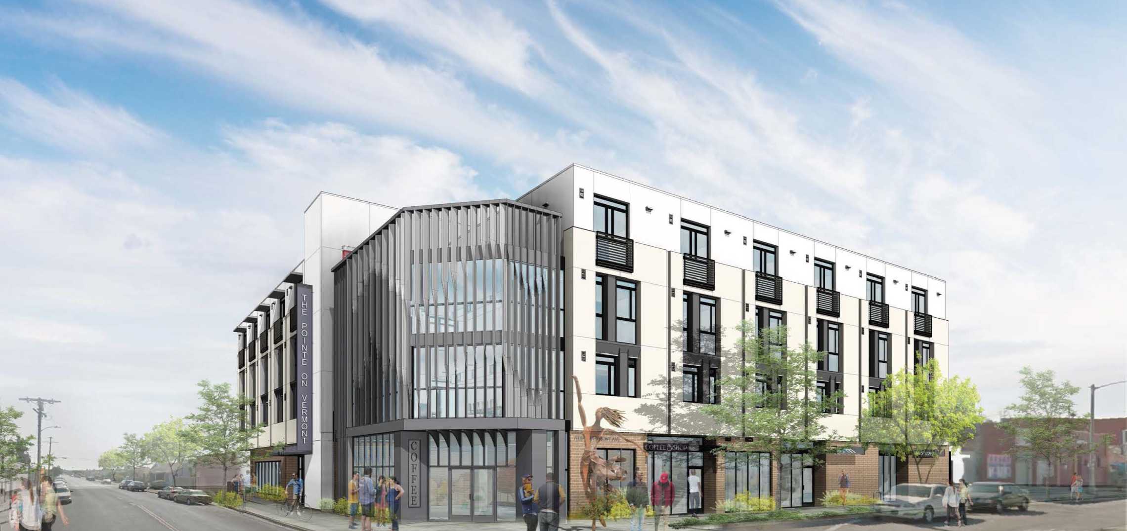Wood Frame Rises for Supportive Housing at 76th & Vermont | Urbanize LA