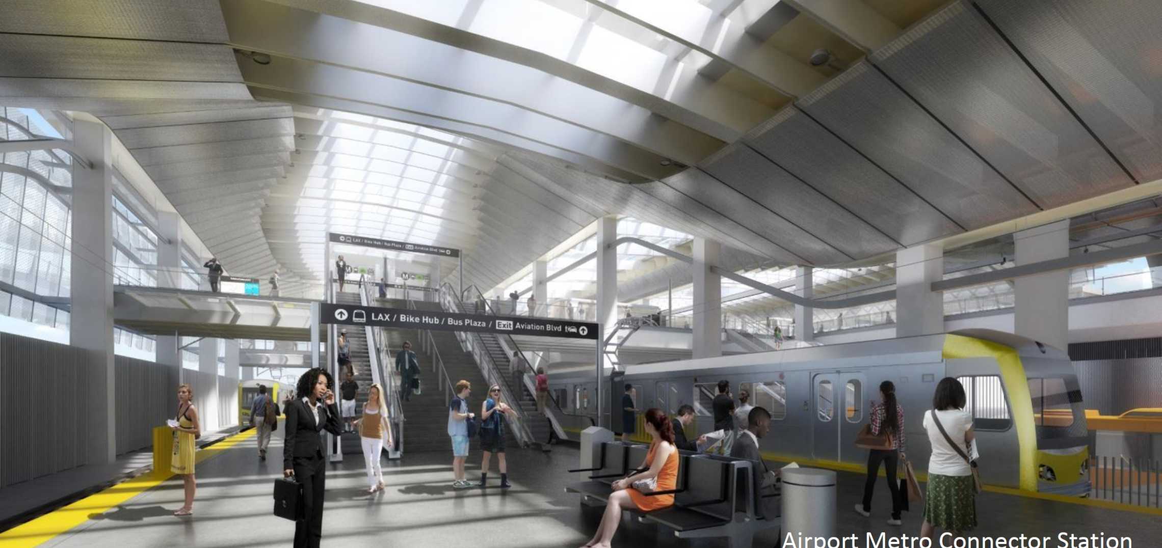 New Renderings Emerge for the LAX Metro Station. | Urbanize LA