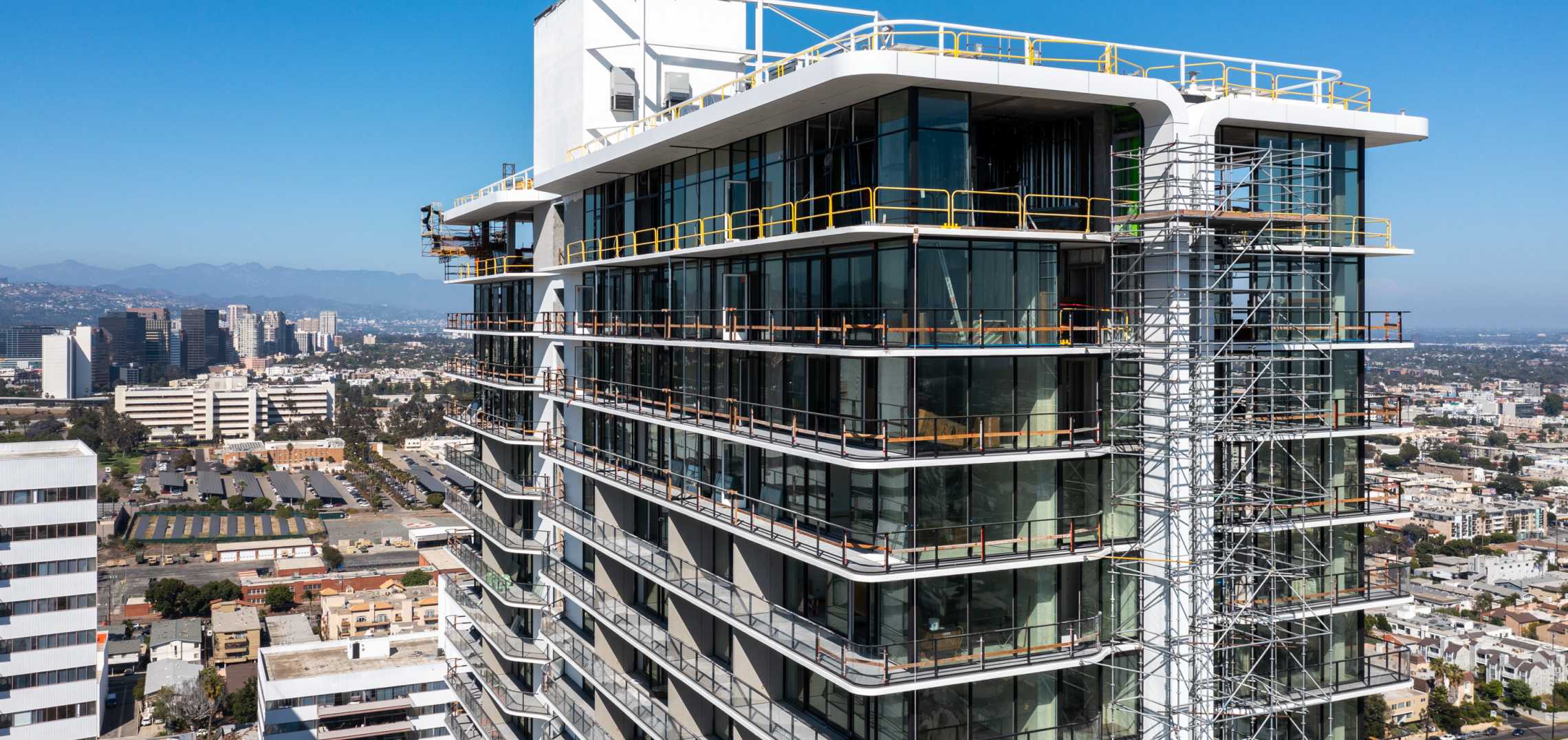 The Westside's newest apartment tower reaches its full height | Urbanize LA