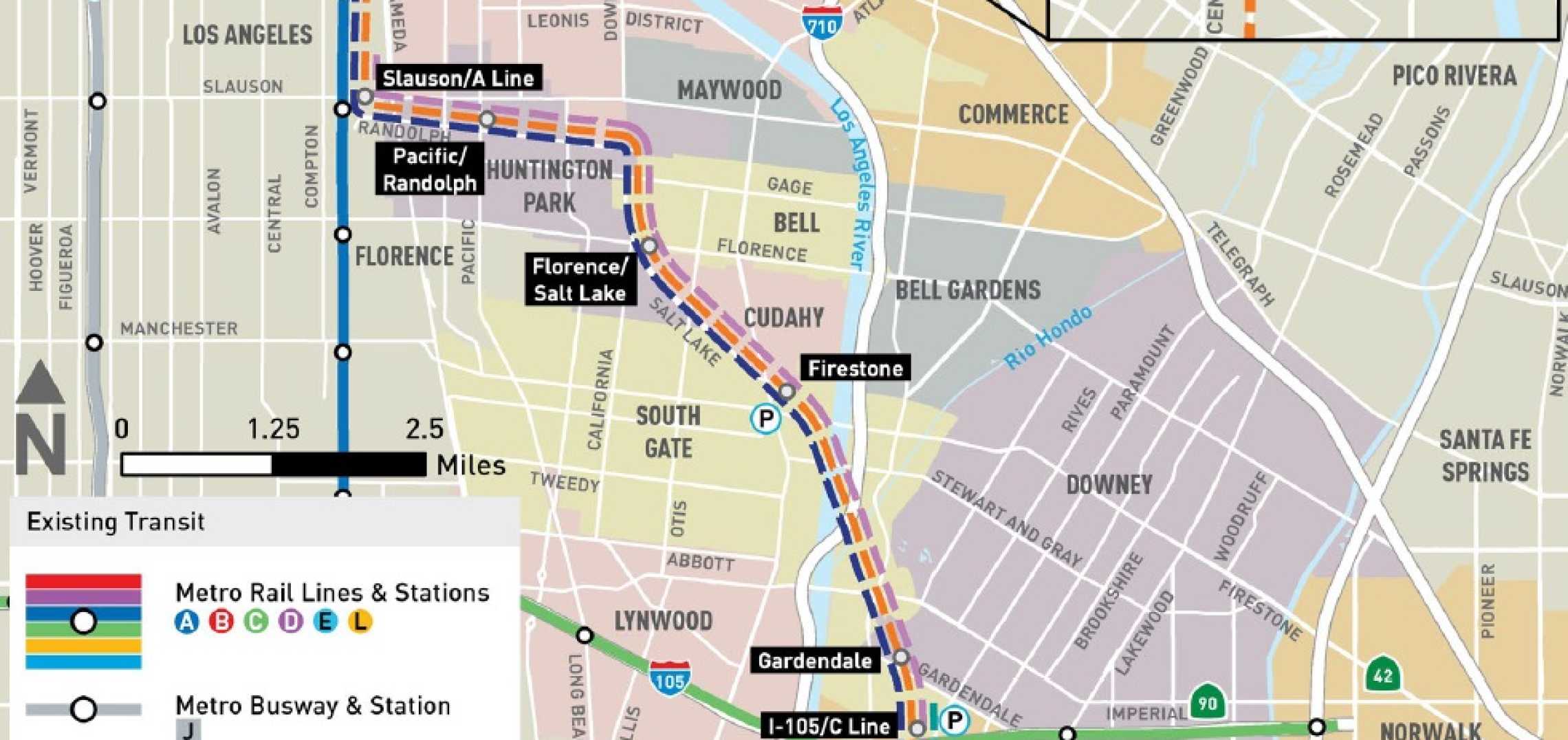 Metro staff recommend Union Station route for West Santa Ana Branch ...