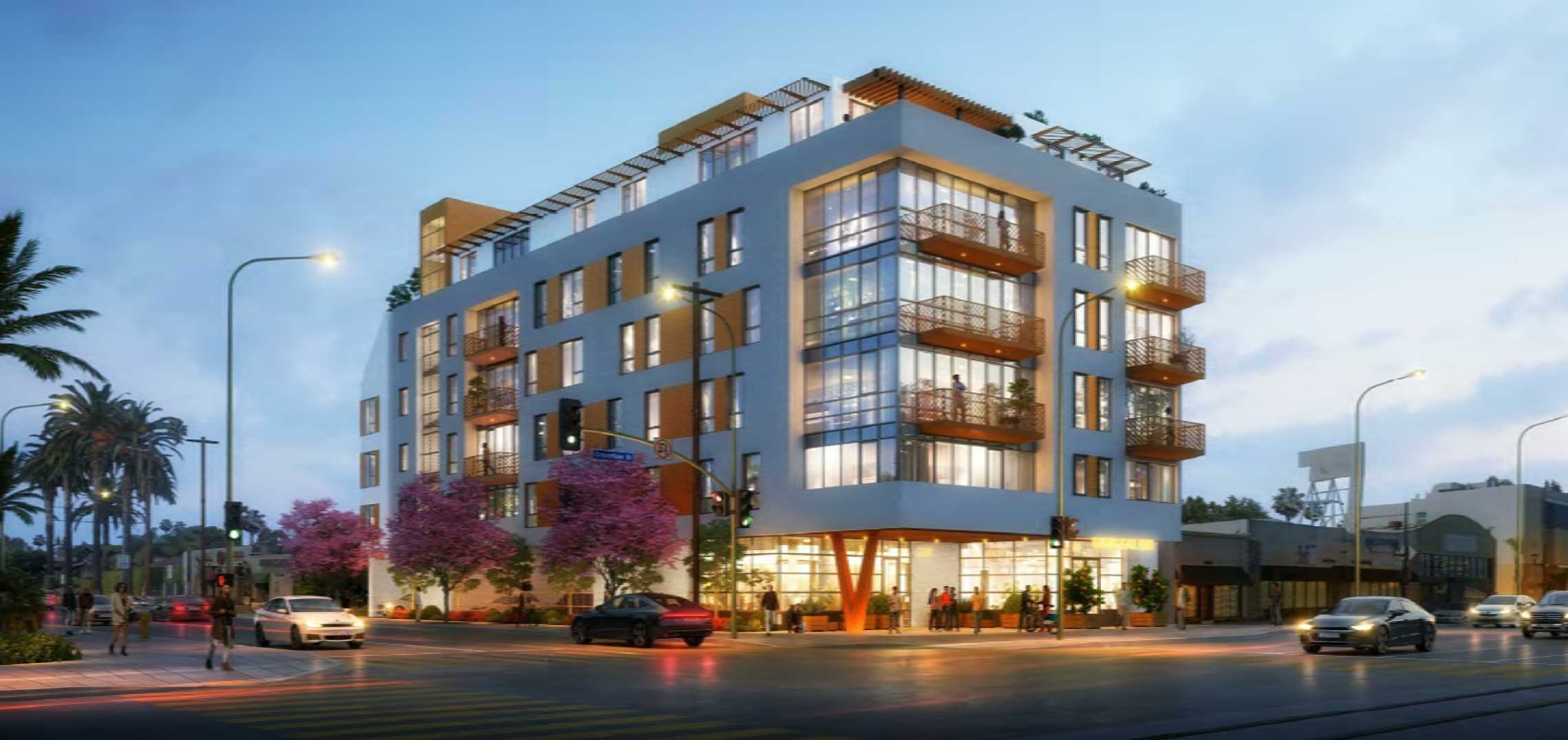 Mixed-use building fully-framed at 5365 Crenshaw Blvd. in Hyde Park ...