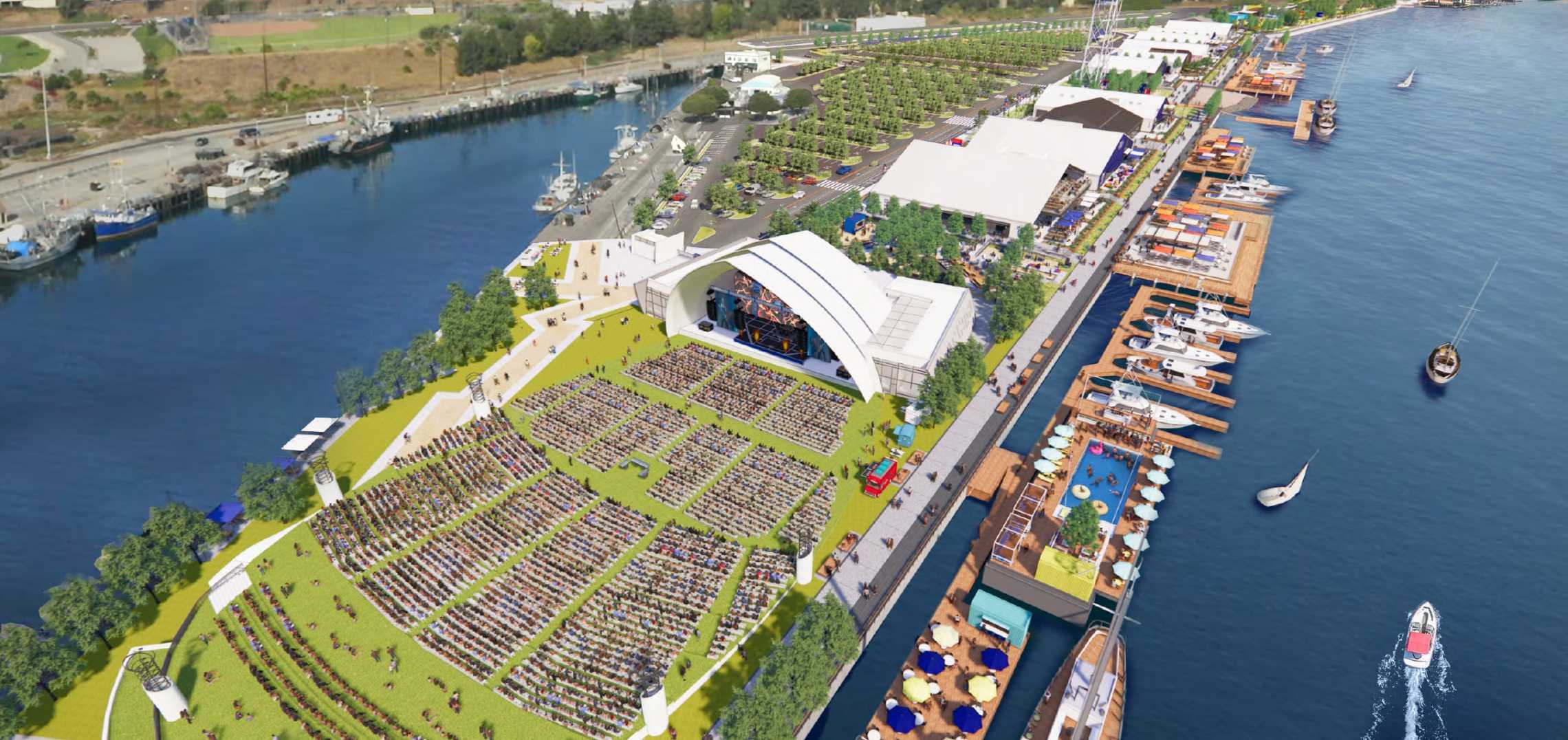 Here's a look at the amphitheater planned for the L.A. Waterfront ...