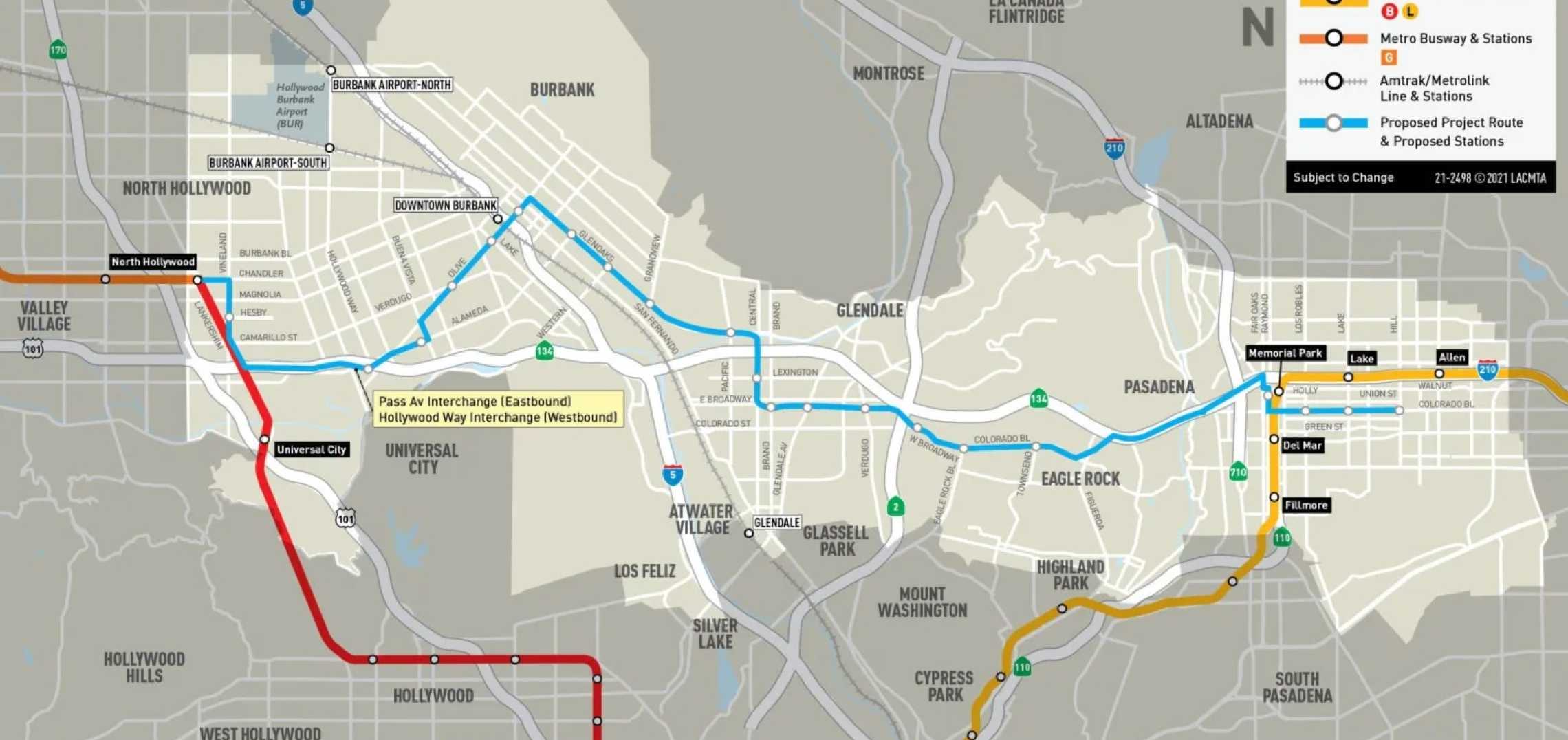 Metro Board approves North Hollywood - Pasadena BRT Line | Urbanize LA