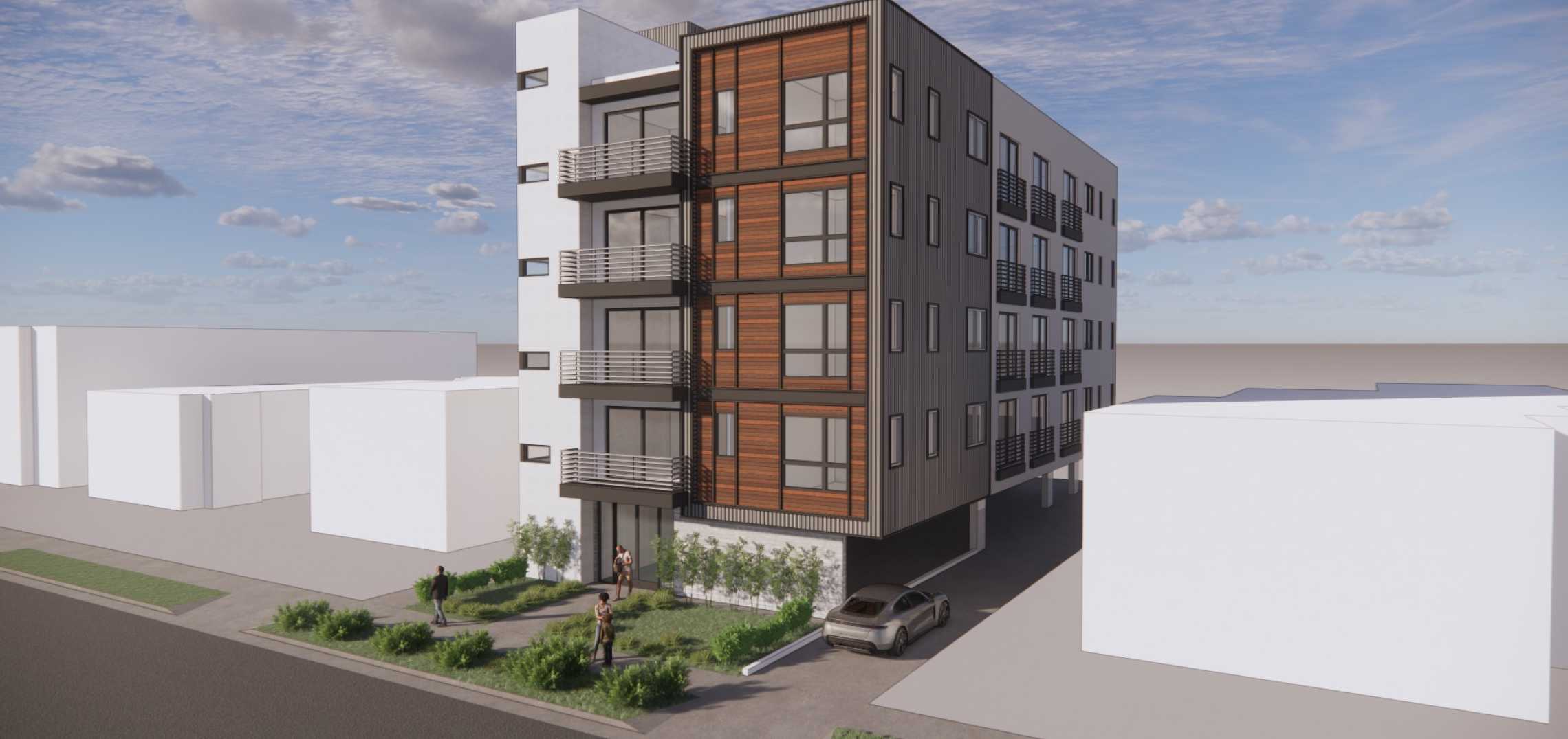 Five-story, 16-unit apartment building planned at 8833 S Ramsgate ...