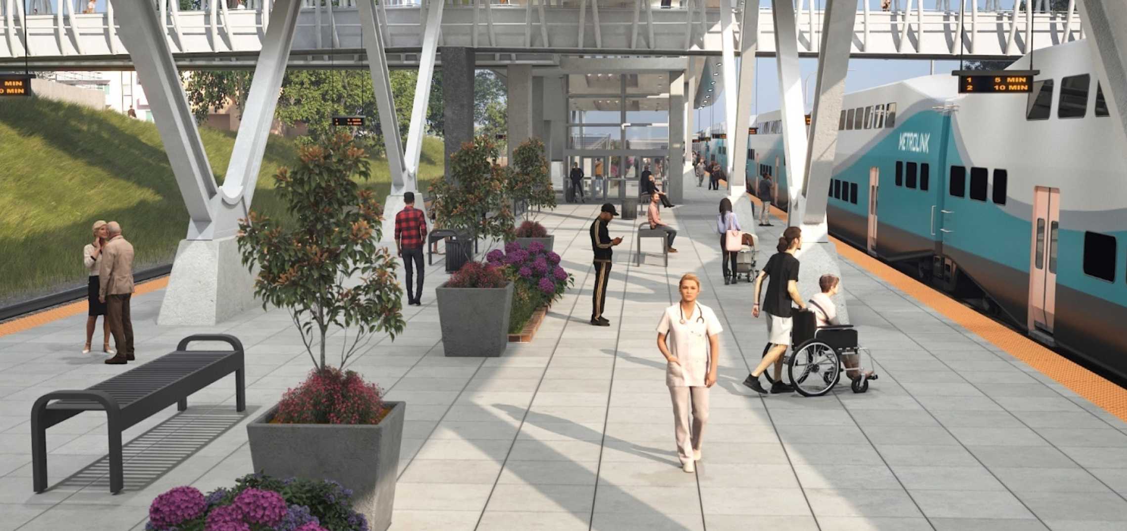Here's what LA General Medical Center's Metrolink station could look ...
