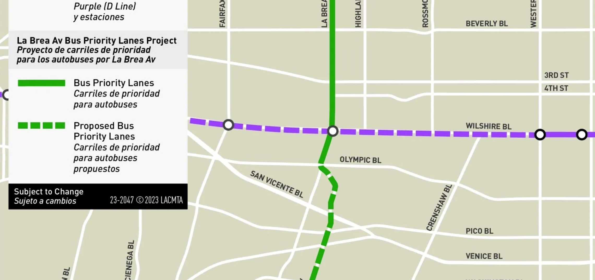 Attempt two: Metro and LADOT to start work on La Brea Avenue bus ...