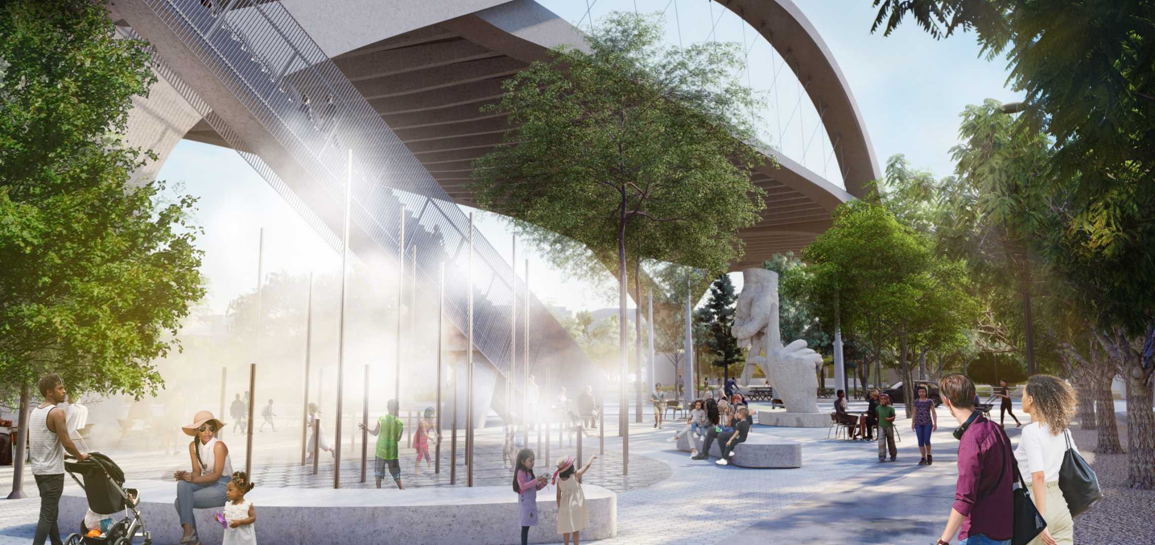 Construction begins for 12 acres of park space below the Sixth Street ...