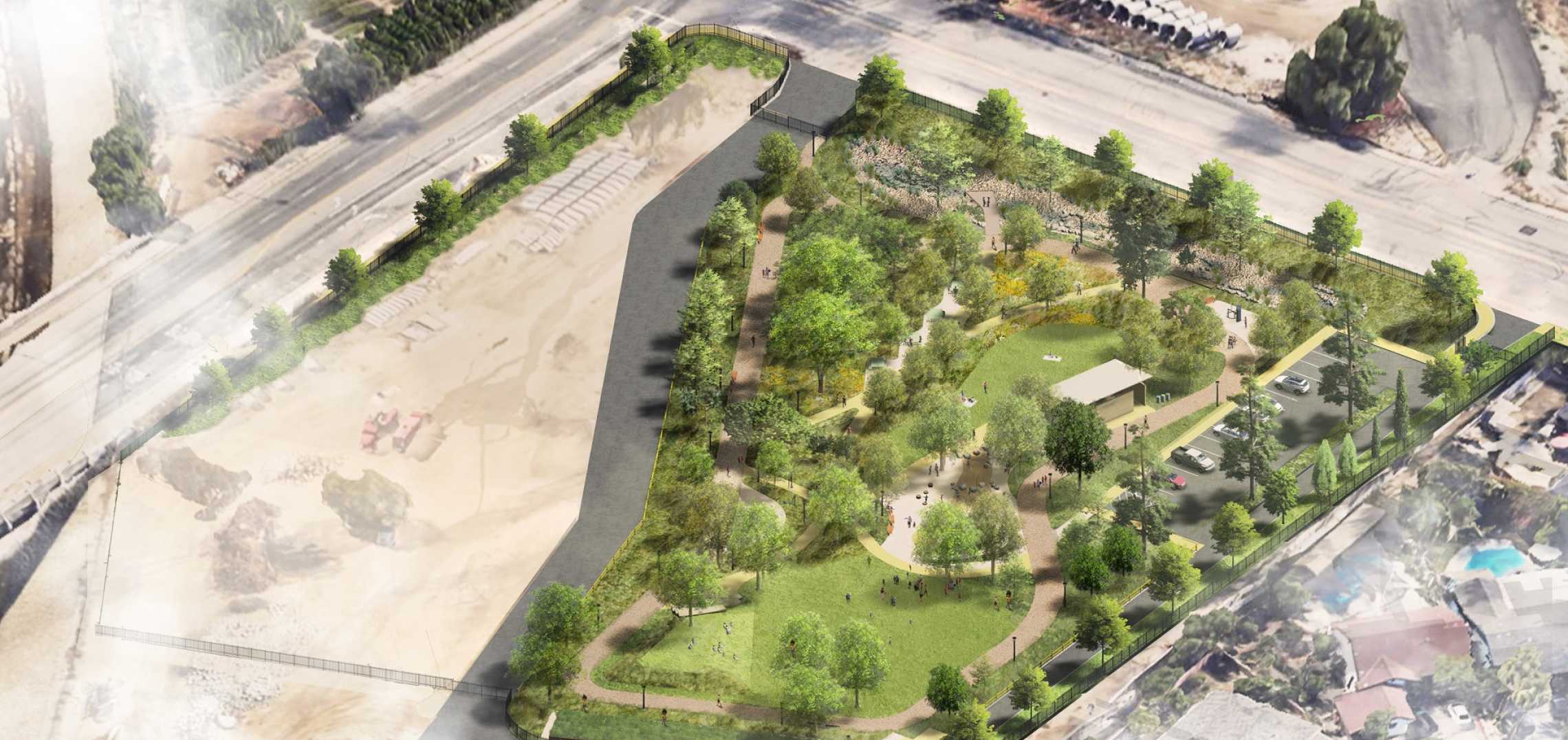 Final design chosen for three-acre park next to the Pacoima Spreading ...