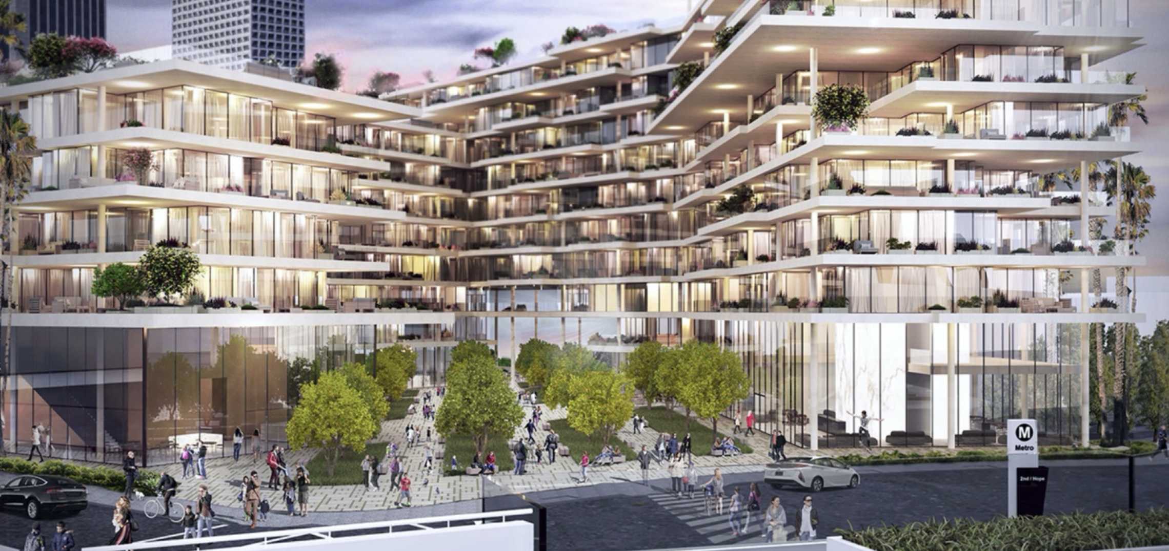 First glimpse of proposed high-rise above Regional Connectors Grand Av ...