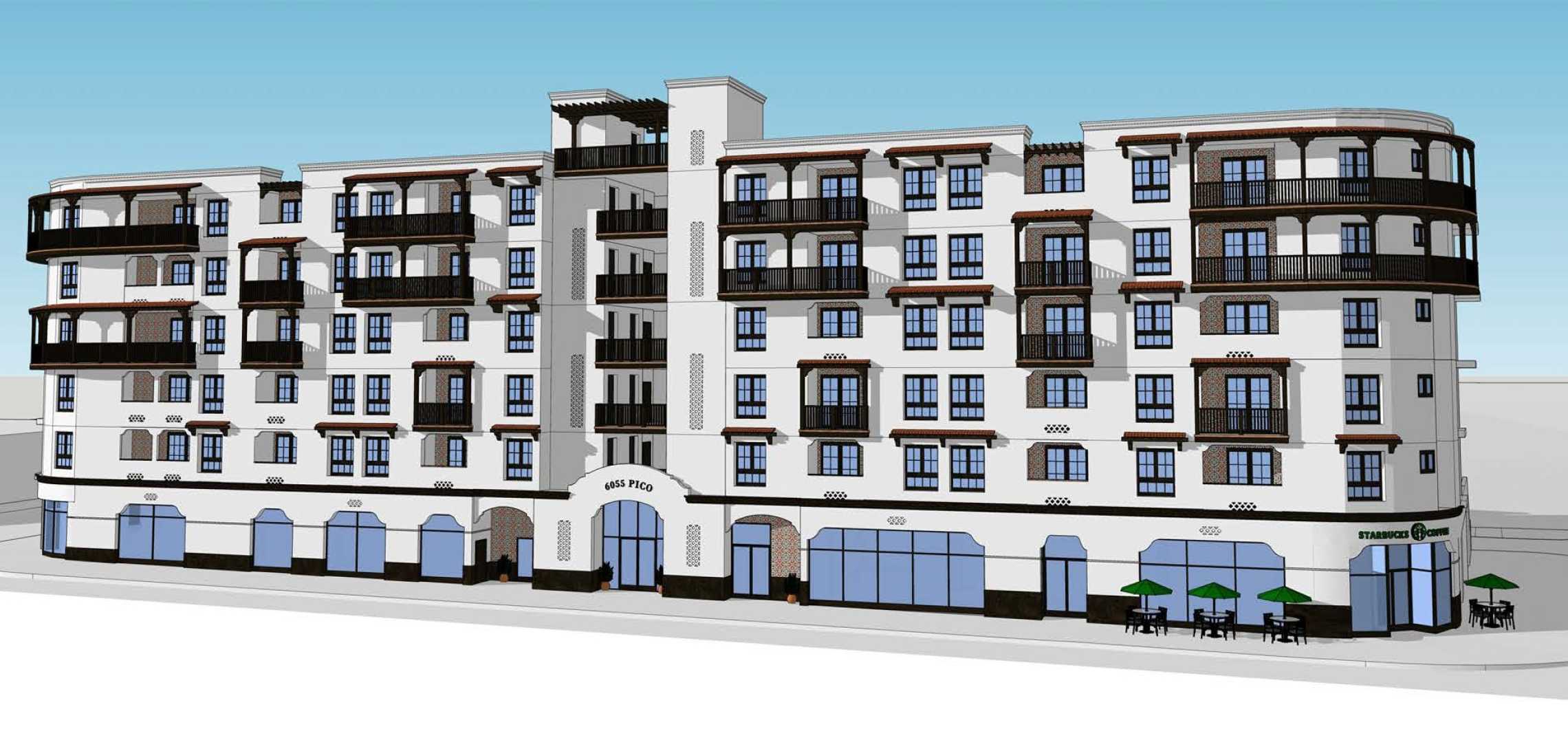 Mixed-use apartment complex on the rise at 6055 W. Pico Boulevard ...