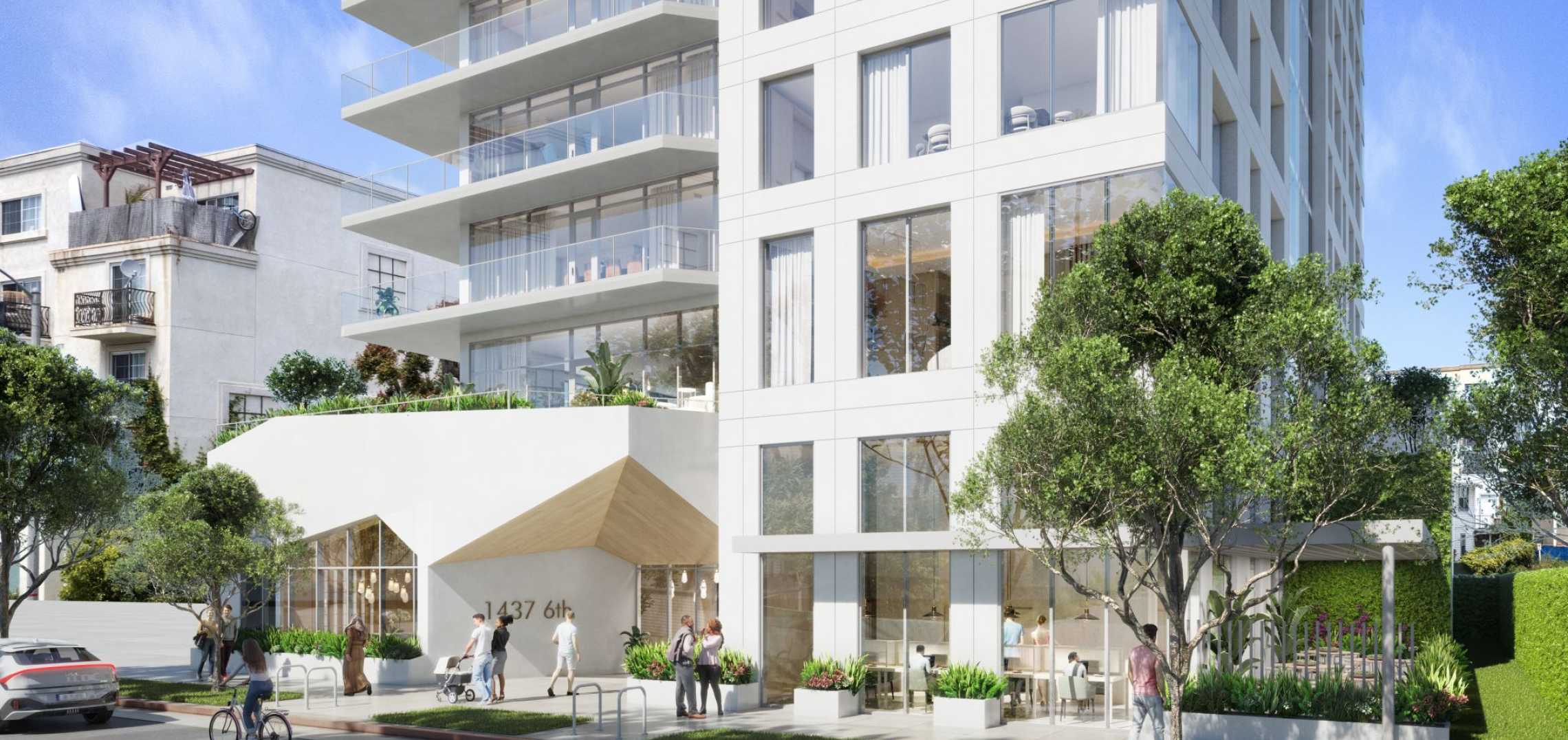 Renderings Revealed: 18-story tower planned at 1437 6th Street in Santa ...