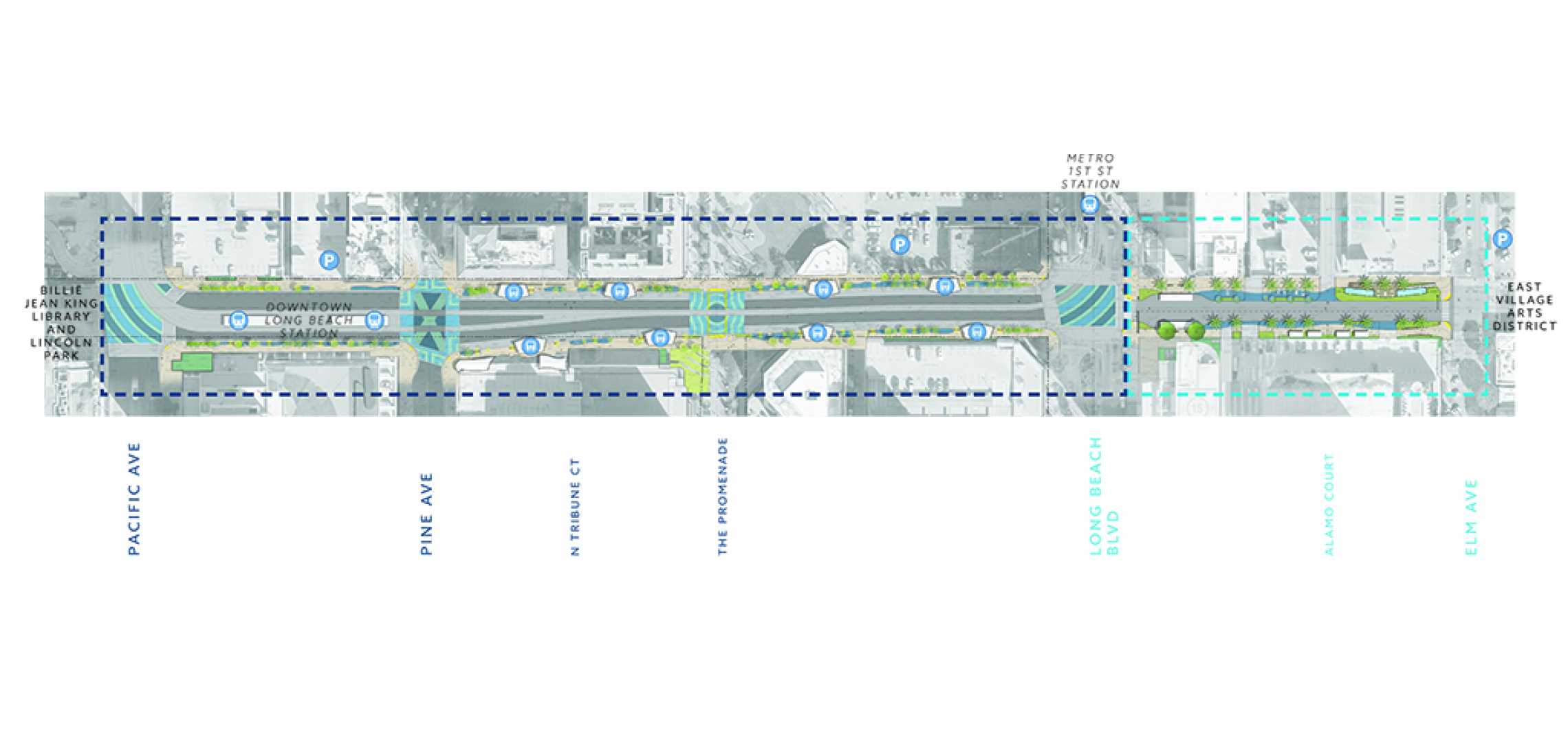 Makeover planned for 1st Street in Downtown Long Beach | Urbanize LA