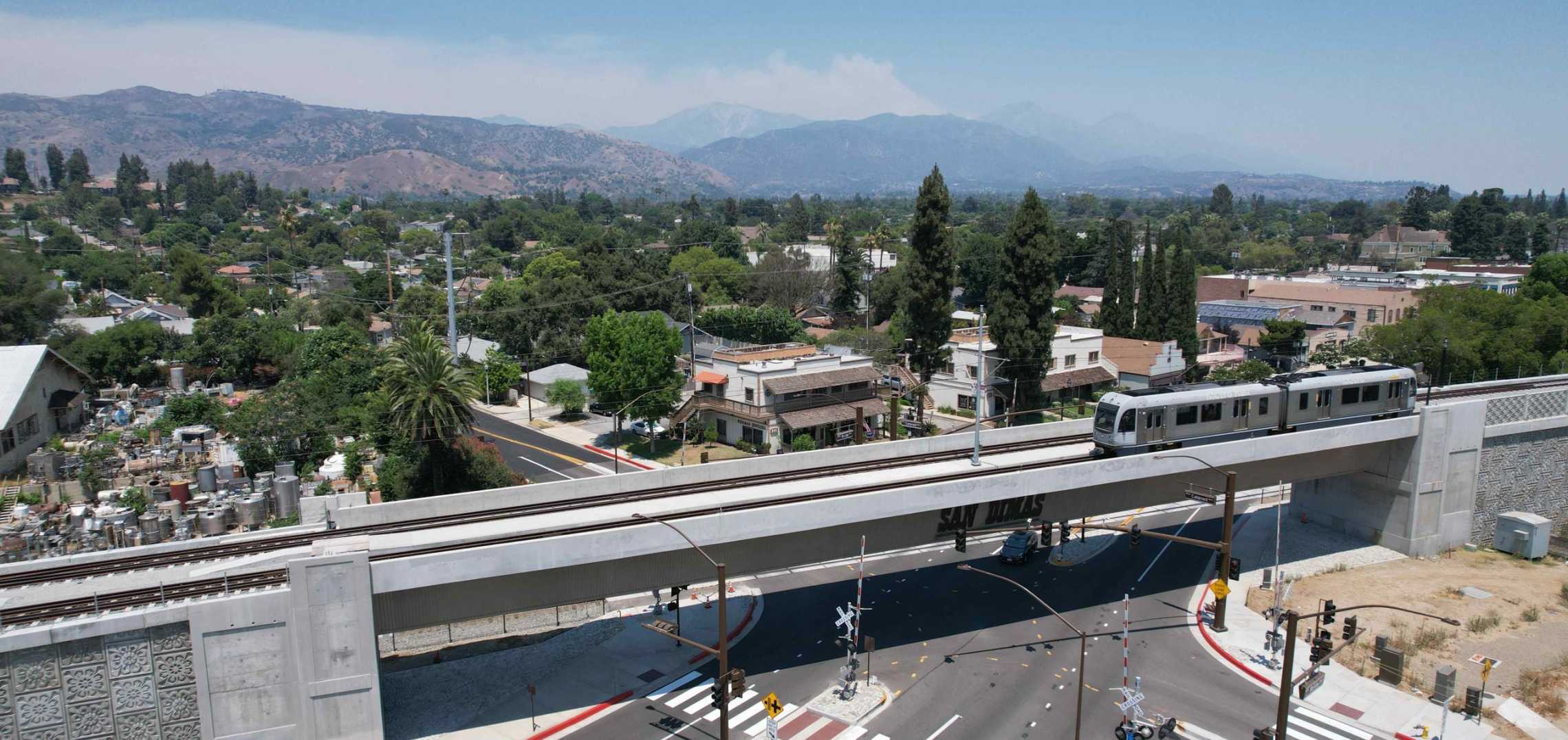 Check out progress on the Foothill Gold Line extension | Urbanize LA