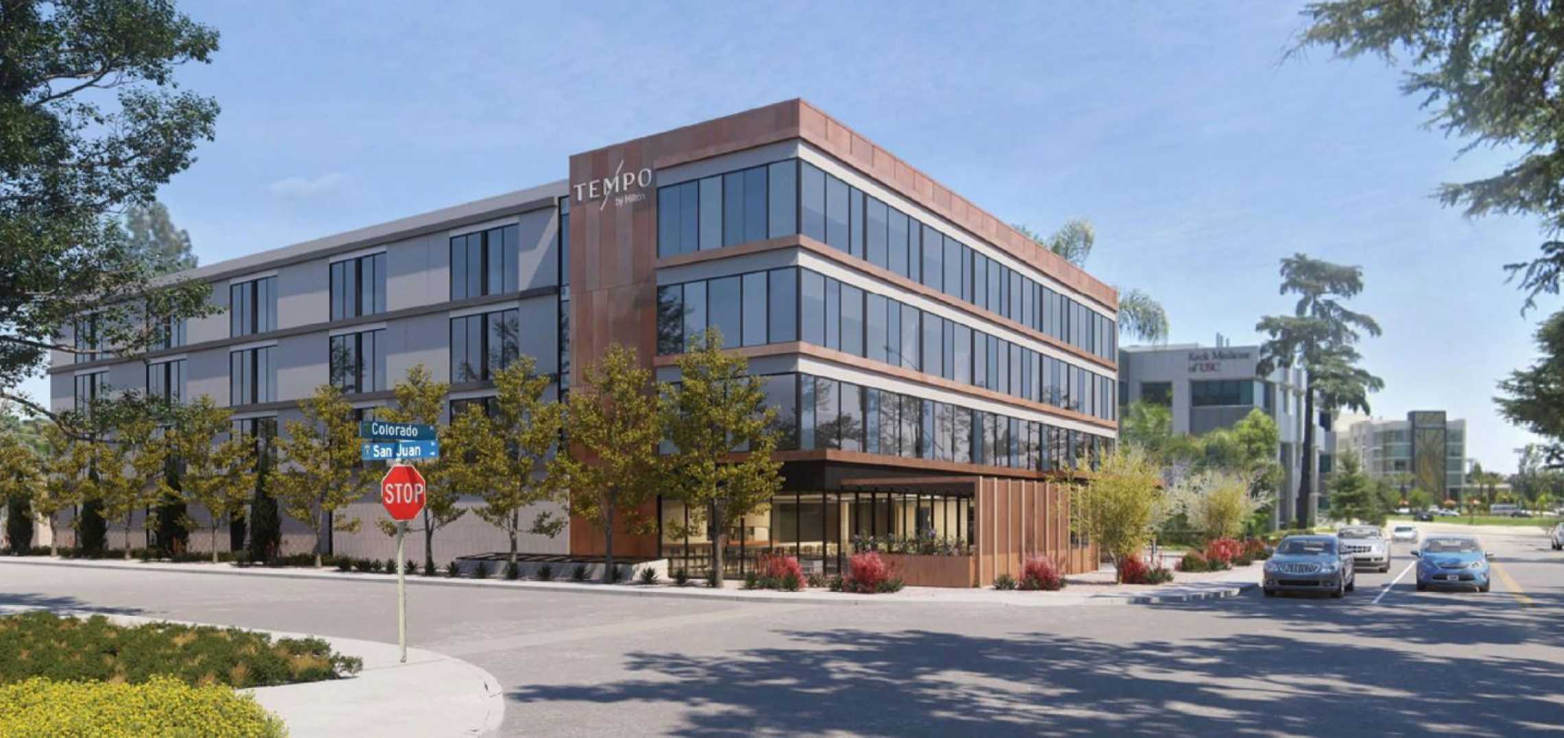 Tempo by Hilton hotel proposed at 181 Colorado Pl. in Arcadia | Urbanize LA