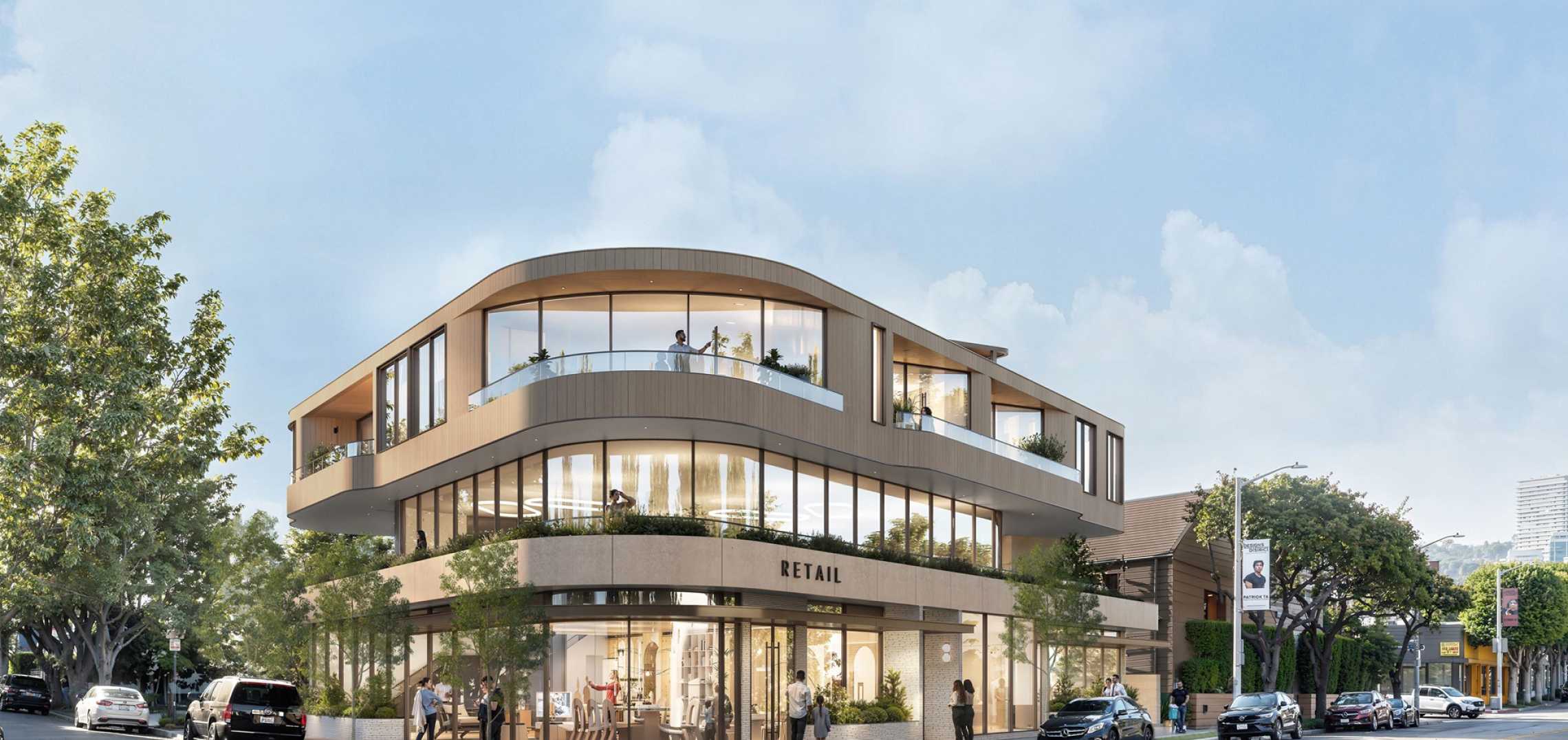 Mixed-use building in the works at 401 N. Robertson Blvd. in West ...