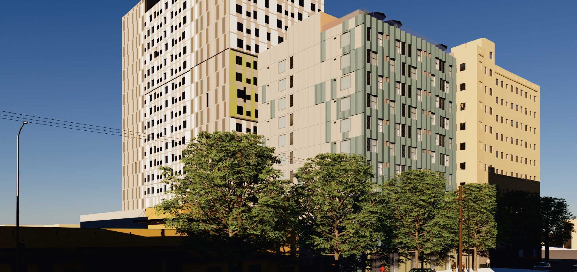 Rendering Revealed: New Weingart Center supportive housing at 554 S ...