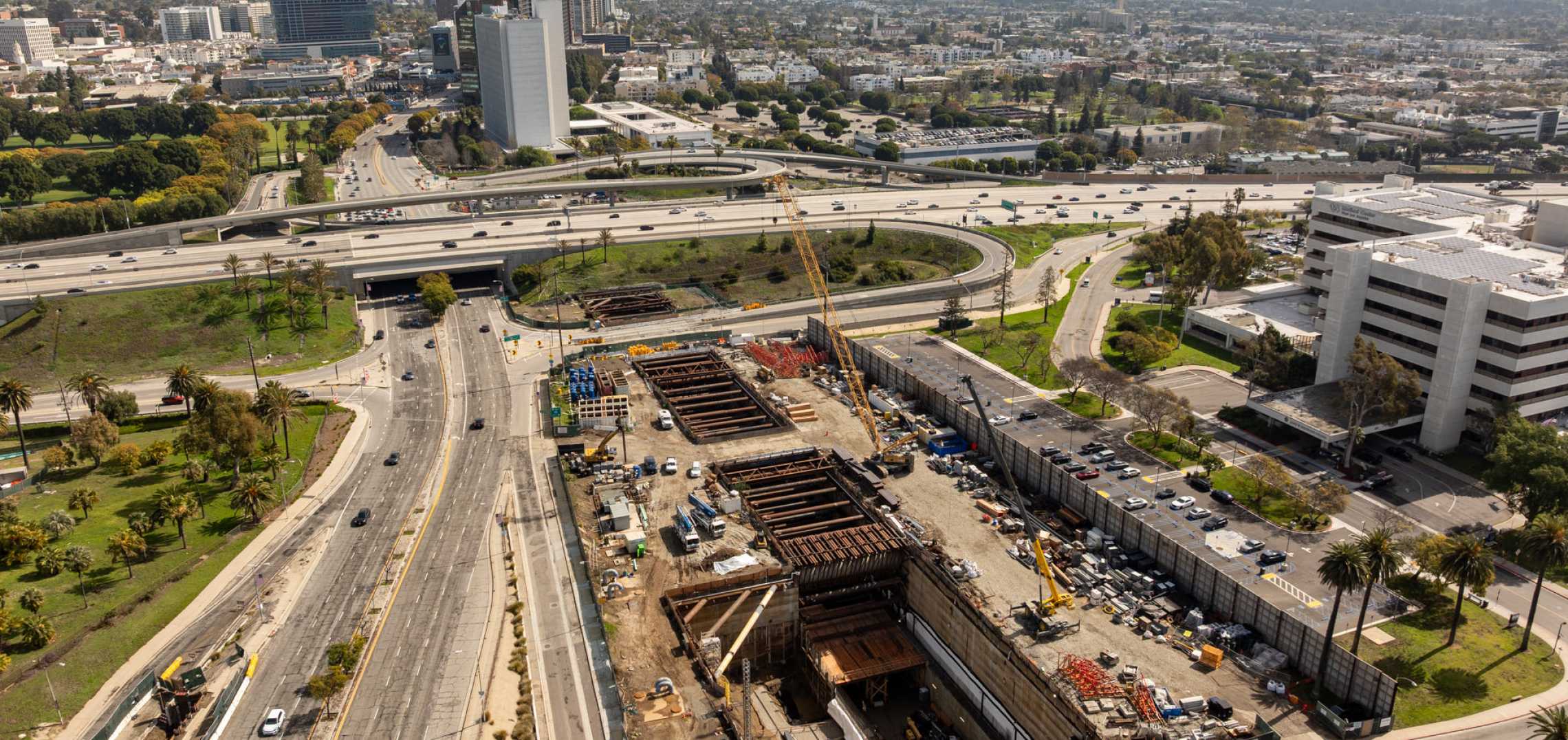 Aerial perspective on Metro's $9.5B subway extension to the Westside ...