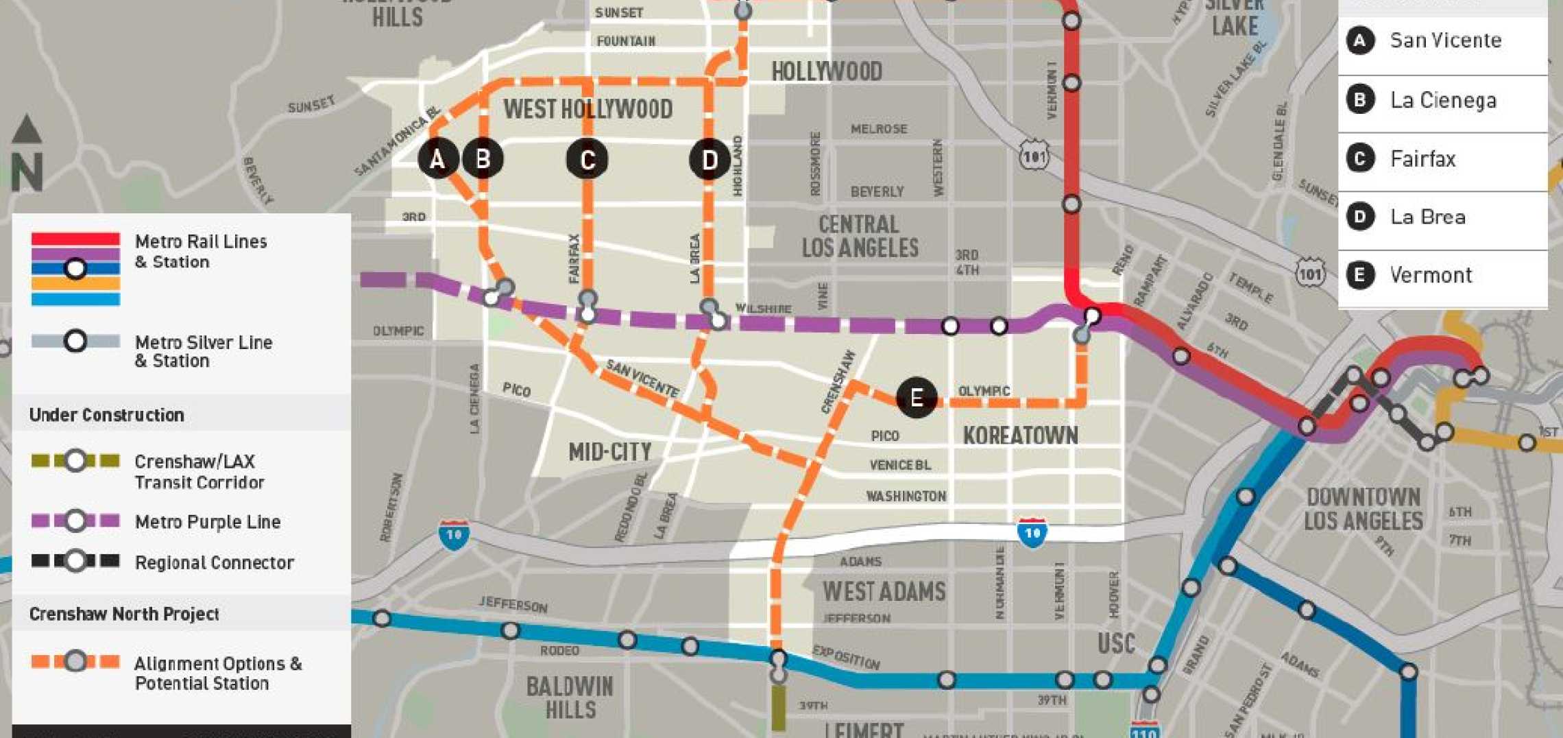 West Hollywood Pushes to Accelerate Crenshaw Line Extension | Urbanize LA