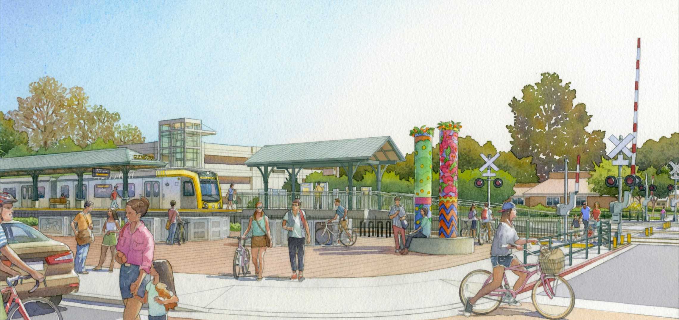 First Look at the Stations on Phase II of the Foothill Gold Line ...