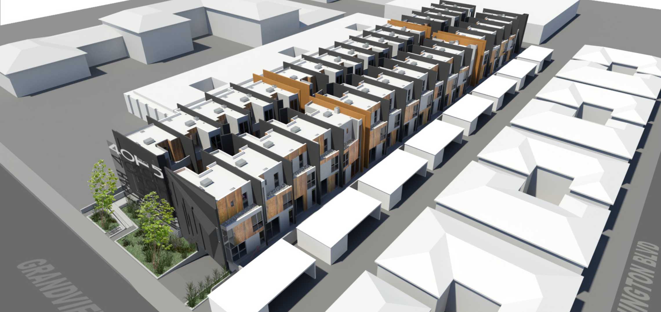 Townhomes Under Construction on Grand View | Urbanize LA