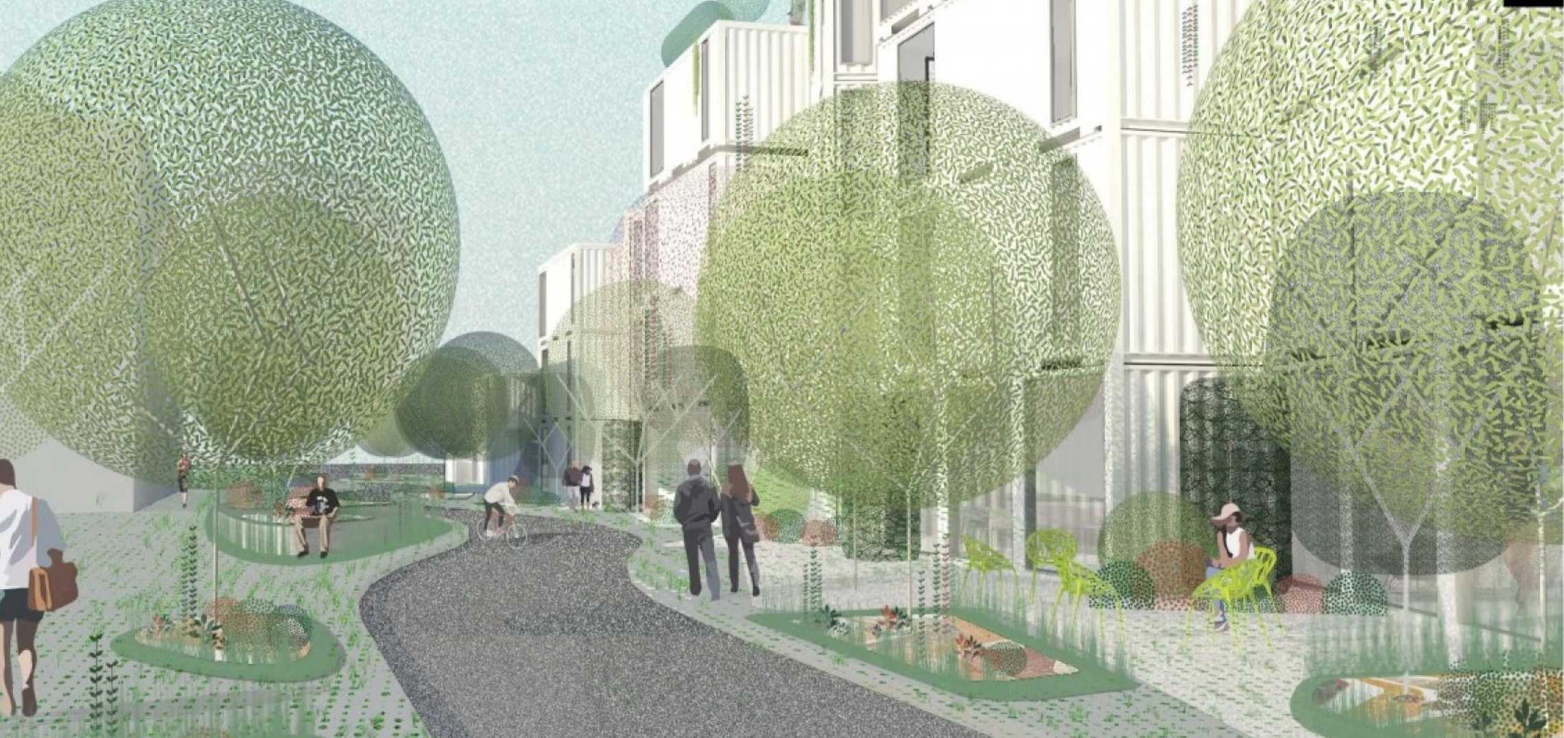 Renderings Revealed for South L.A. Shared Street | Urbanize LA