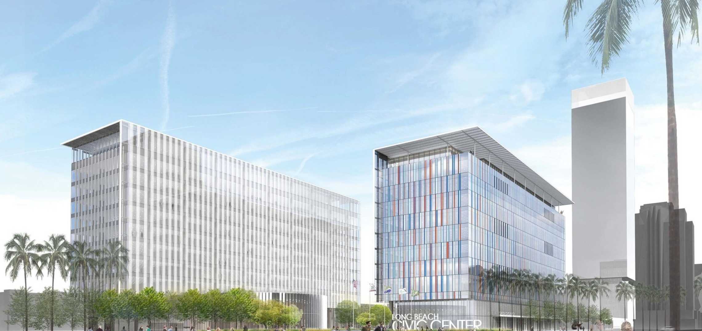 $520-Million Revamp of Long Beach Civic Center Takes Off | Urbanize LA