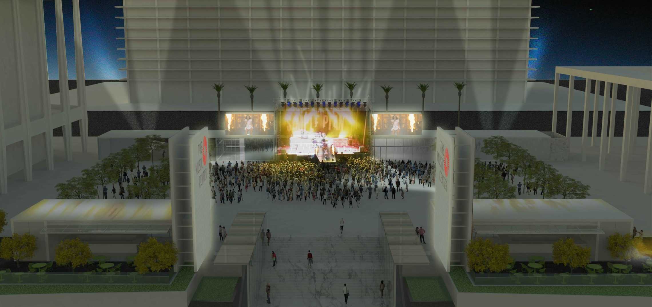 $40-Million Renovation to Music Center Plaza Gets Underway | Urbanize LA