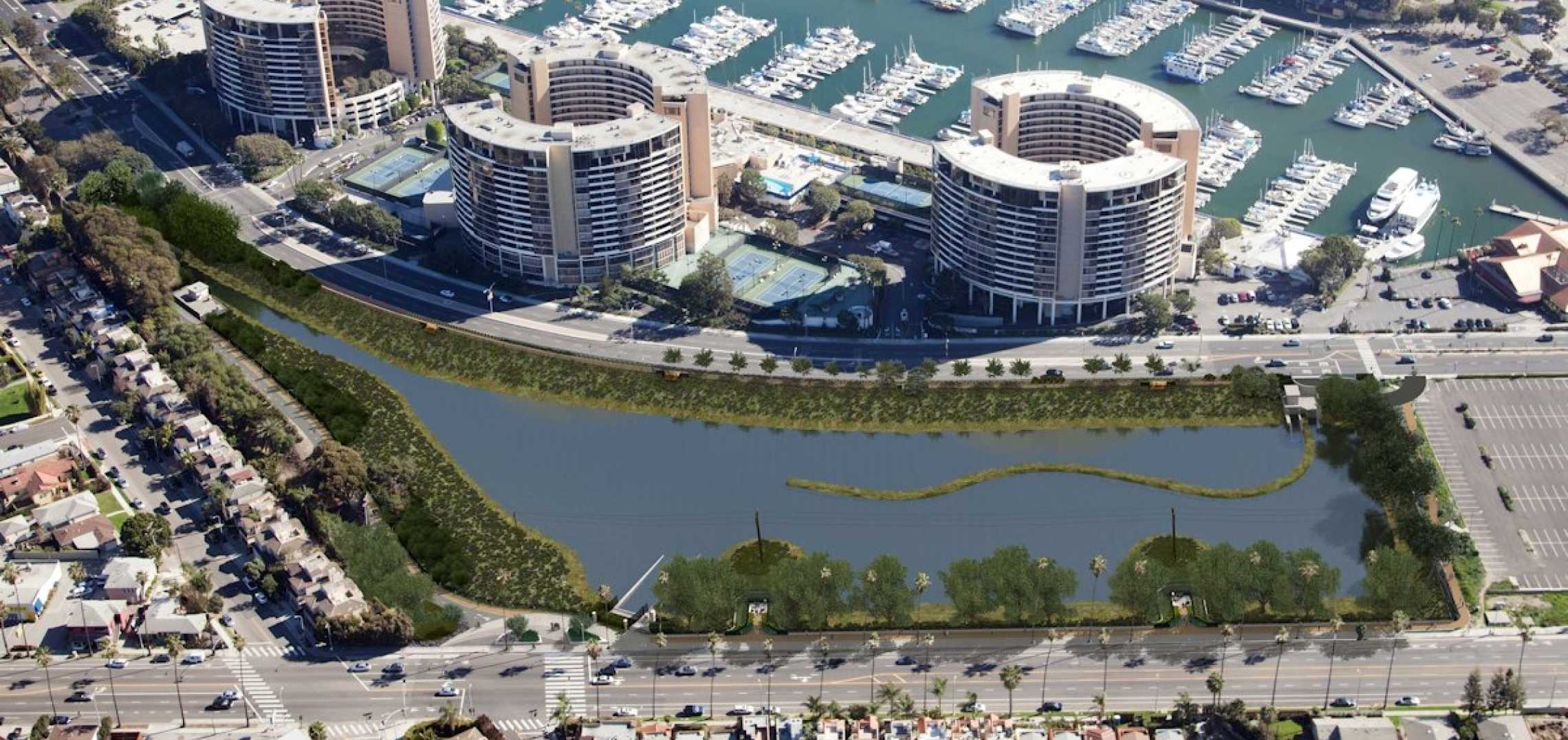Improvements Underway at Marina Del Rey's Oxford Basin | Urbanize LA