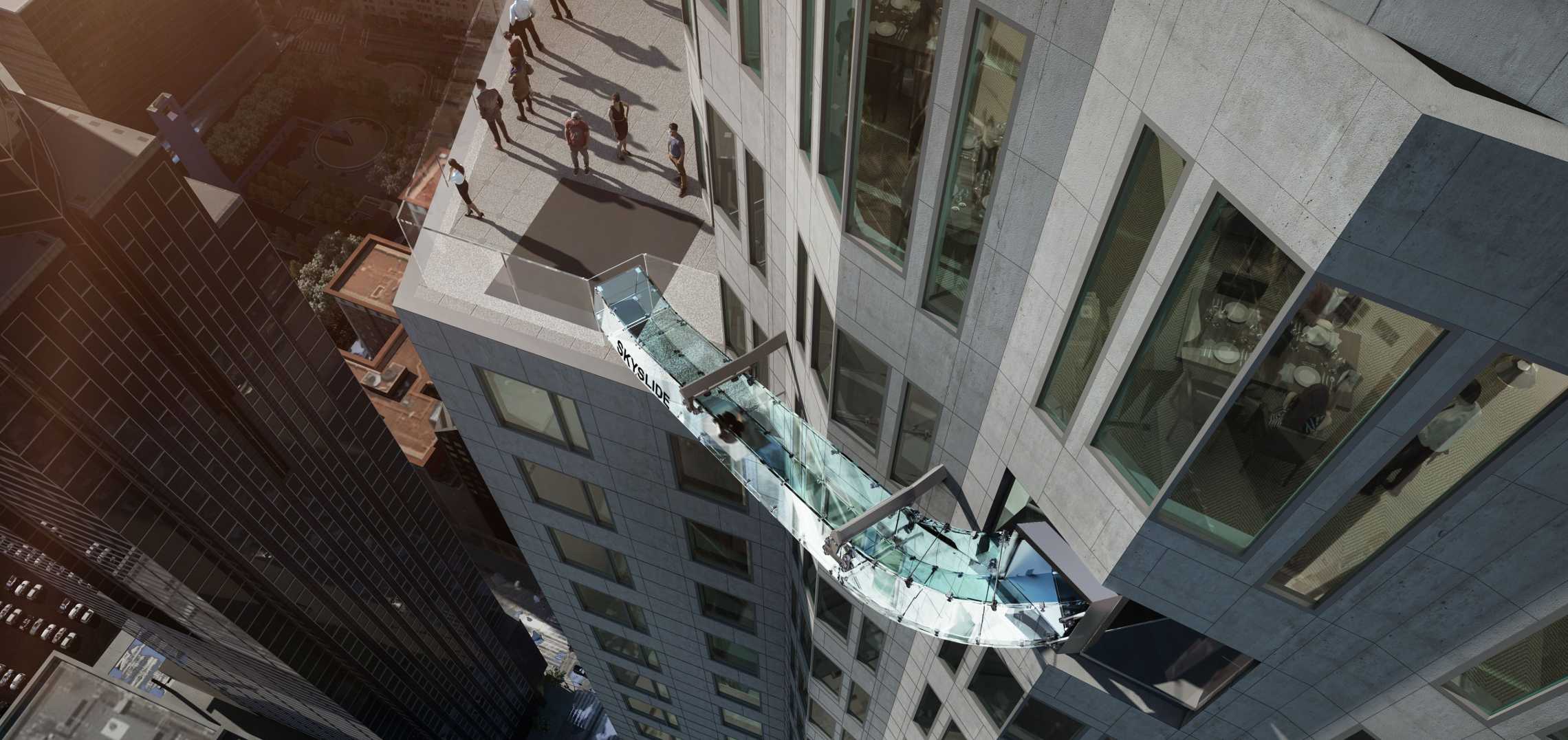 Glass Slide Arrives at Skyspace LA | Urbanize LA
