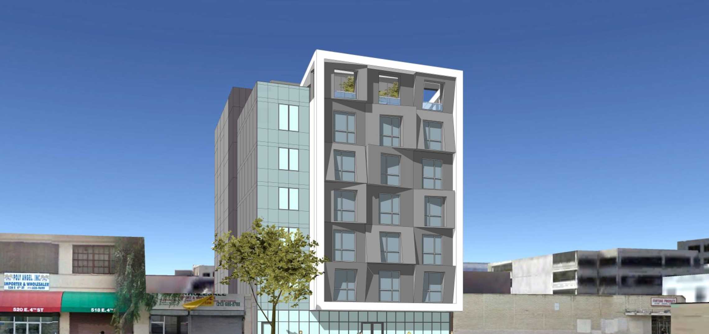 Rendering Revealed for DTLA Affordable Housing | Urbanize LA