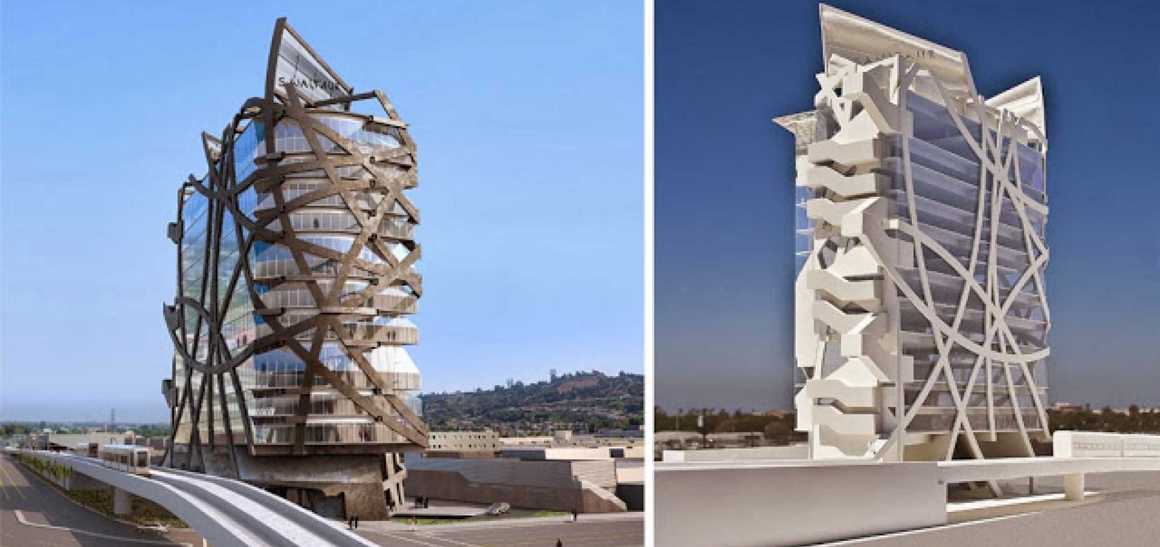 Video Flythrough of Eric Owen Moss' Creative Office Tower | Urbanize LA