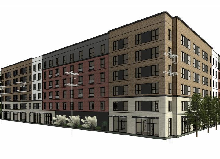 edificio concepto urban park