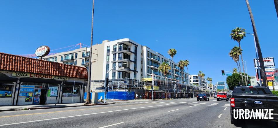 735-unit mixed-use complex takes shape at 5420 Sunset Blvd. | Urbanize LA